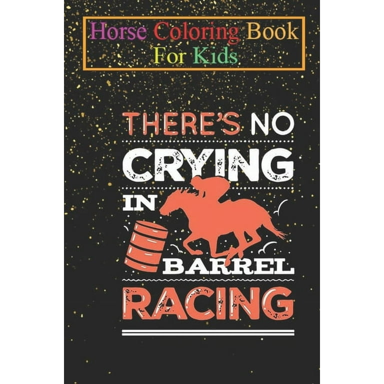 coloring pages of horses barrel racing