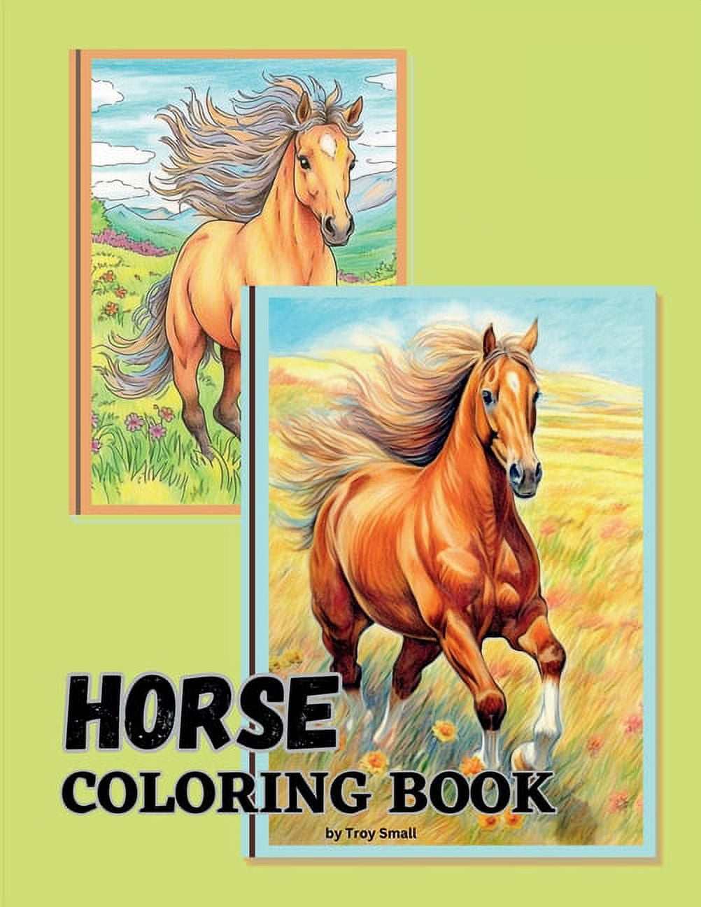 Horse Coloring Book, (Paperback) - Walmart.com