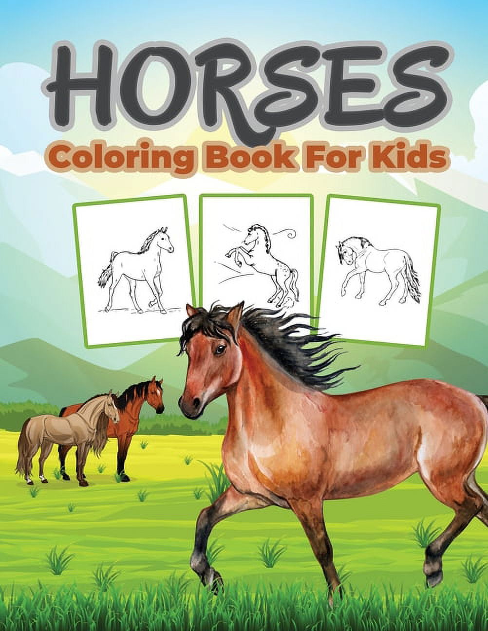 Horse Coloring Book for Kids: Kids Coloring Book Filled with Horse ...