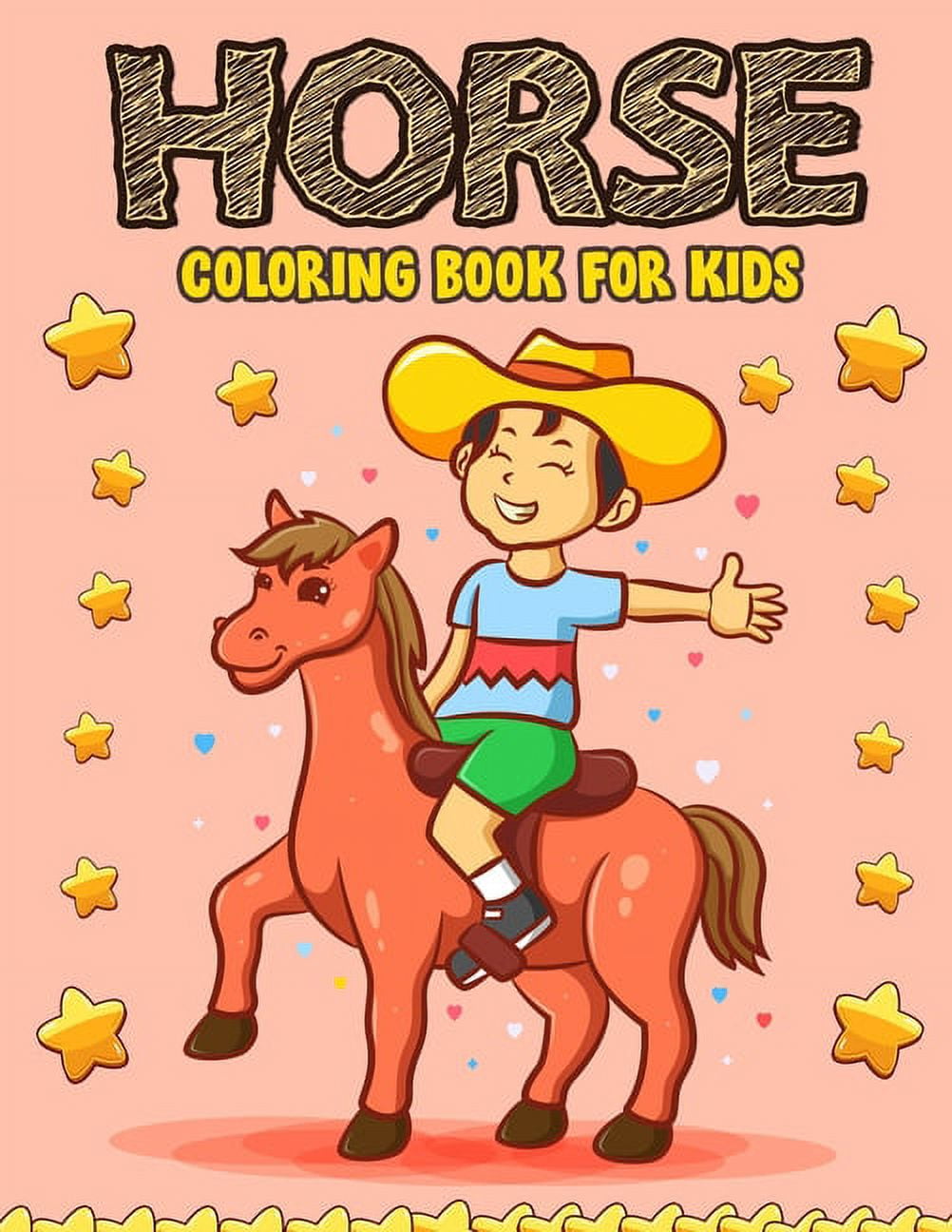 Horse Coloring Book for Kids: The Cute Hose and Pony Coloring Book for ...