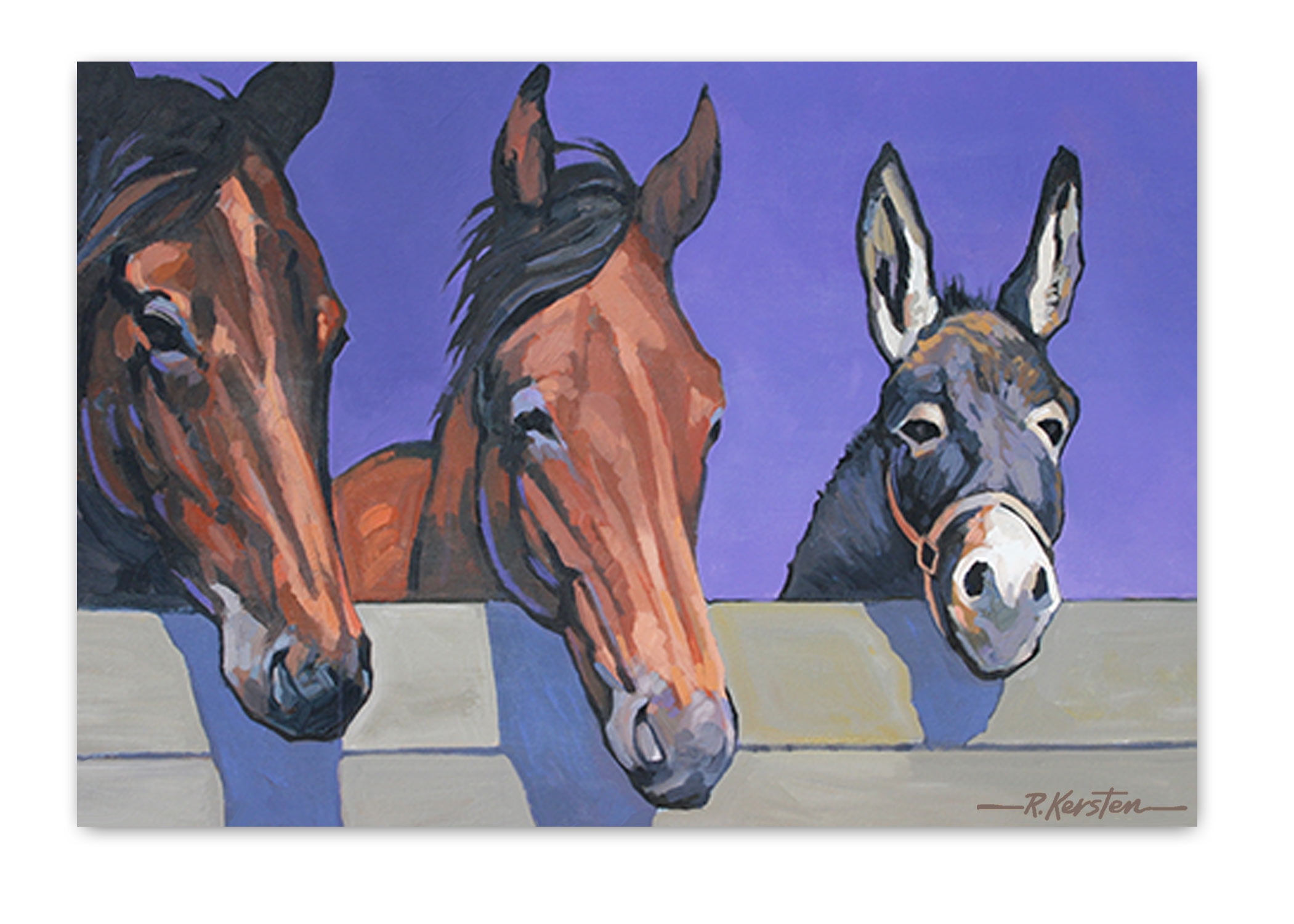 Horse Corral Postcards - 4 x 6 Western Postcards - 40 Equestian ...