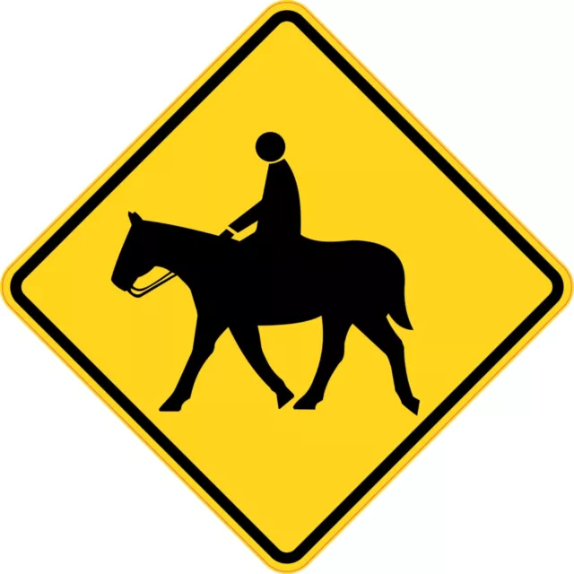 Horse Crossing Sign Sticker Window Decal Phone Decal Water Bottle ...