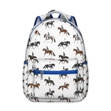 "Horse Design Backpack - Waterproof School Backpack for Teens & College ...