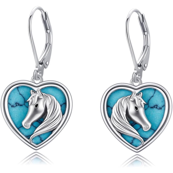 Horse Earrings 925 Sterling Silver Horse Dangle Earrings Jewelry Gifts ...