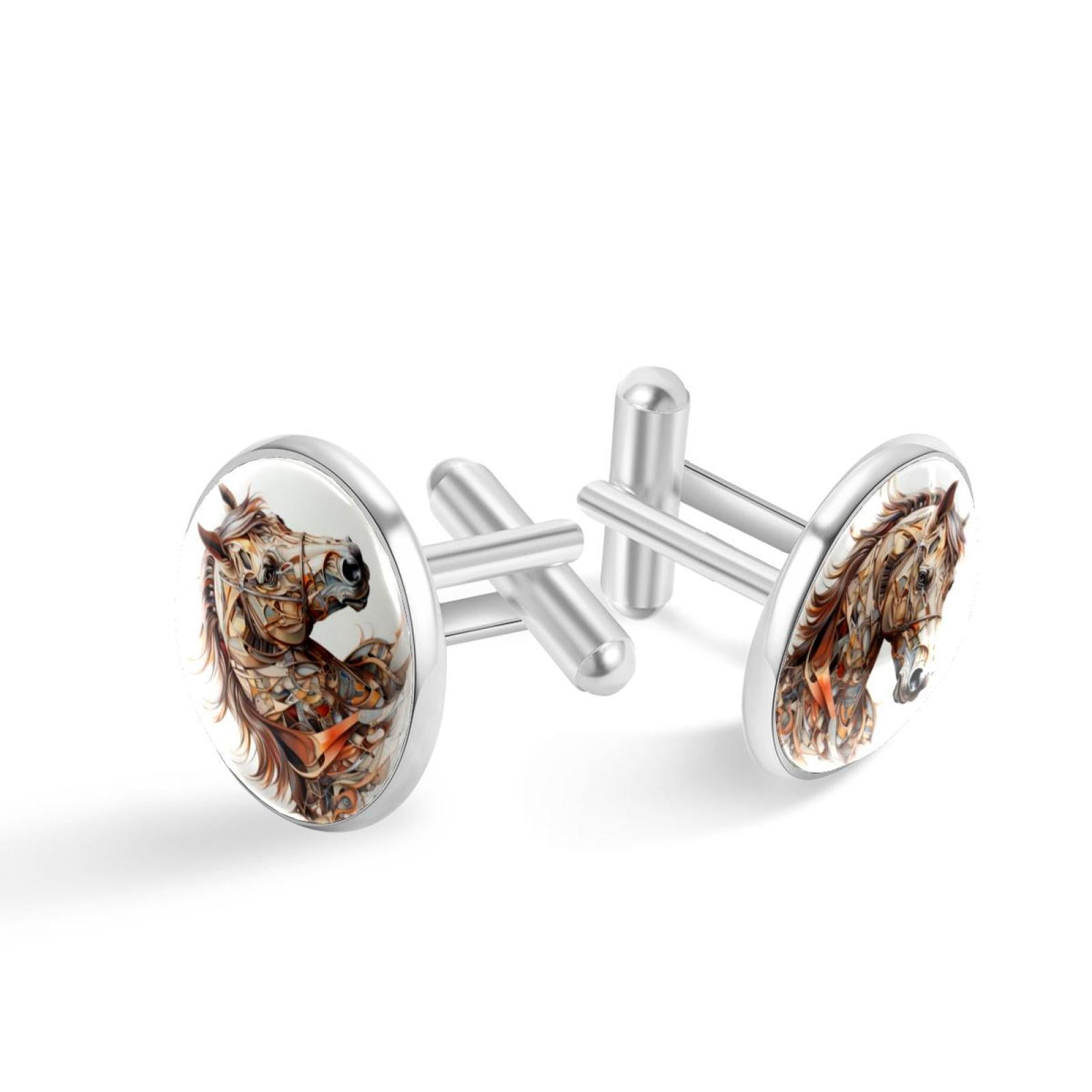 Horse Elegant Mens Cufflink Set for Formal Attire, Crafted with ...