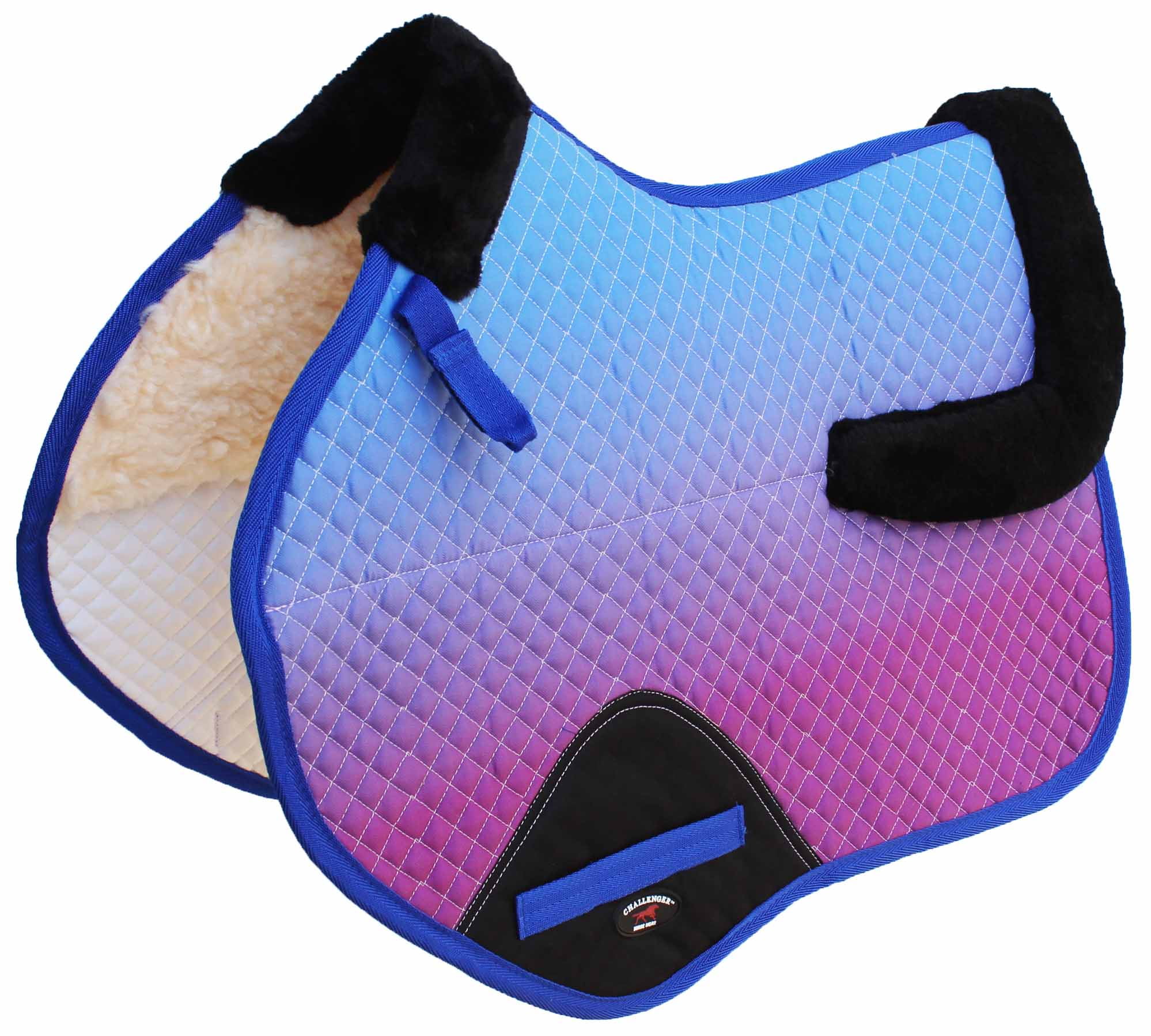 Horse English Contoured Quilted All Close Contact Trail Saddle Pad ...
