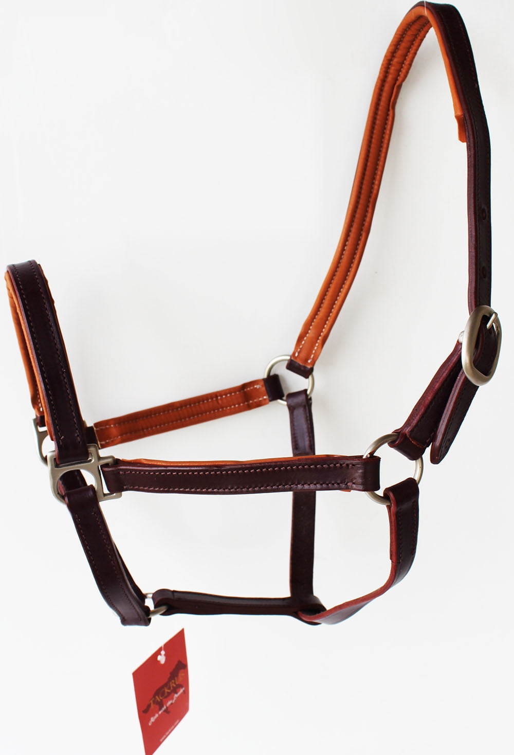 Horse English Padded Leather COB Western Show Halter Light Brown ...