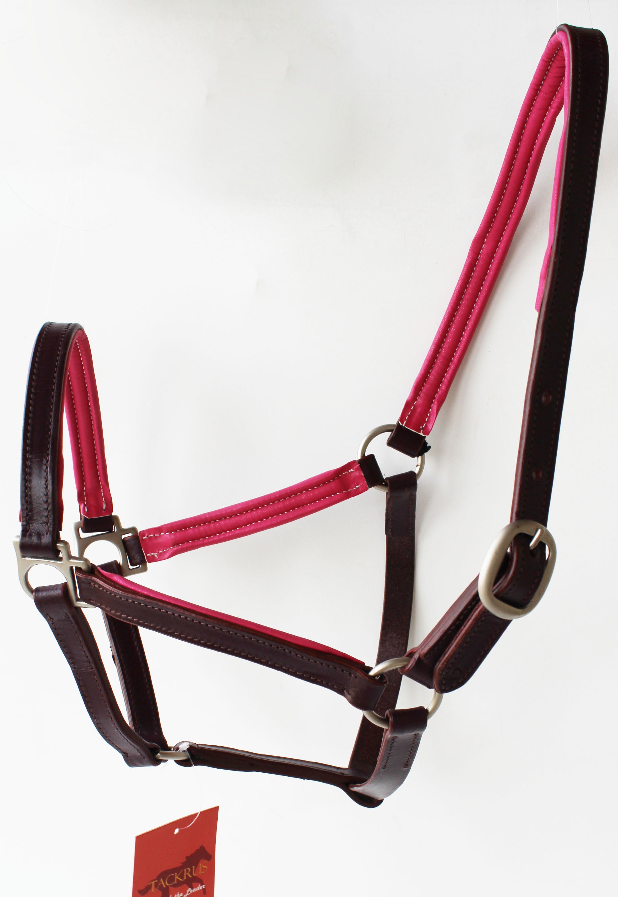 Horse English Padded Leather COB Western Show Halter Pink 803H209PKC ...