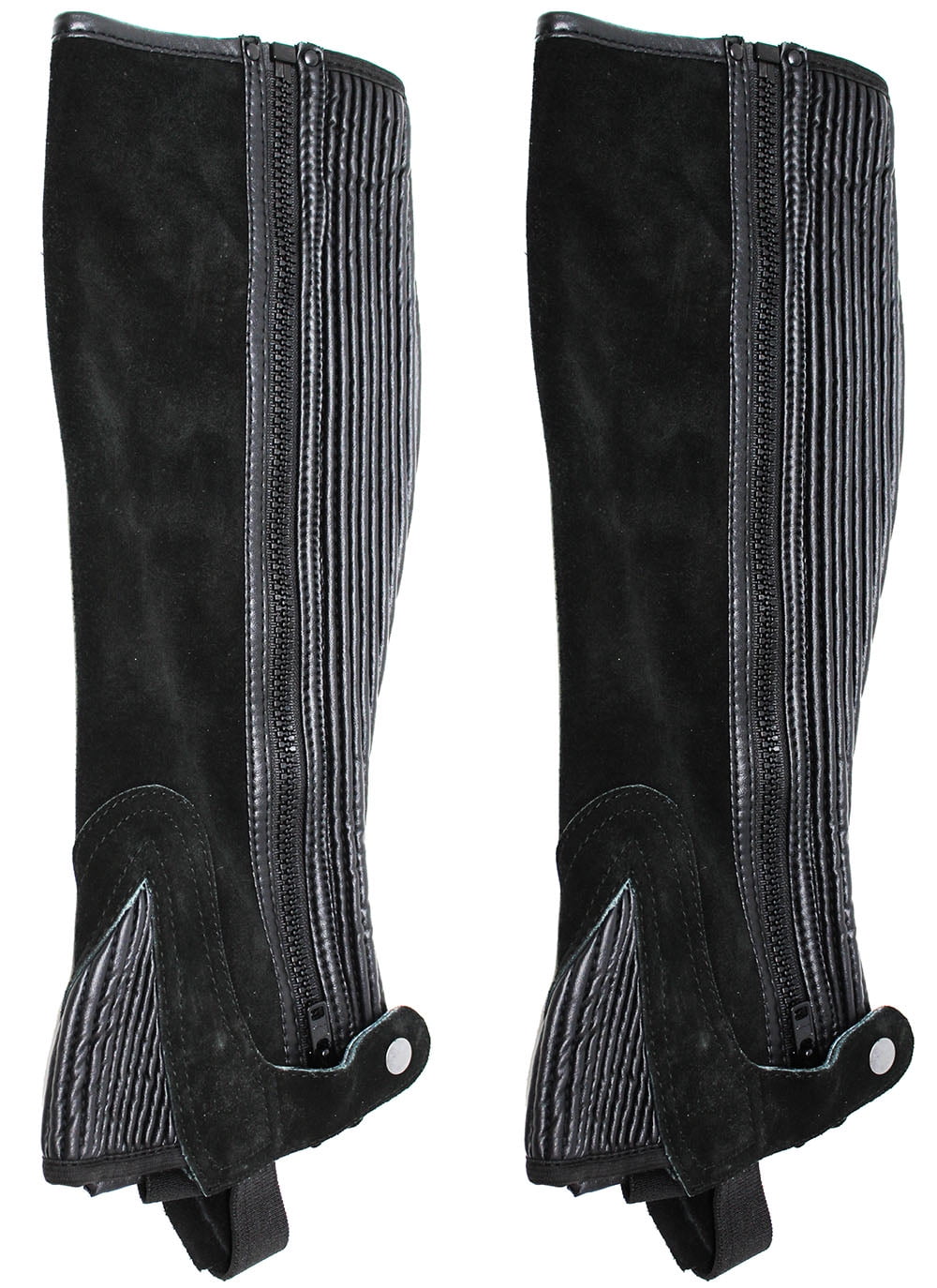 L Horse English Riding ADULT HALF CHAPS Suede Leather Equestrian 924F02 ...