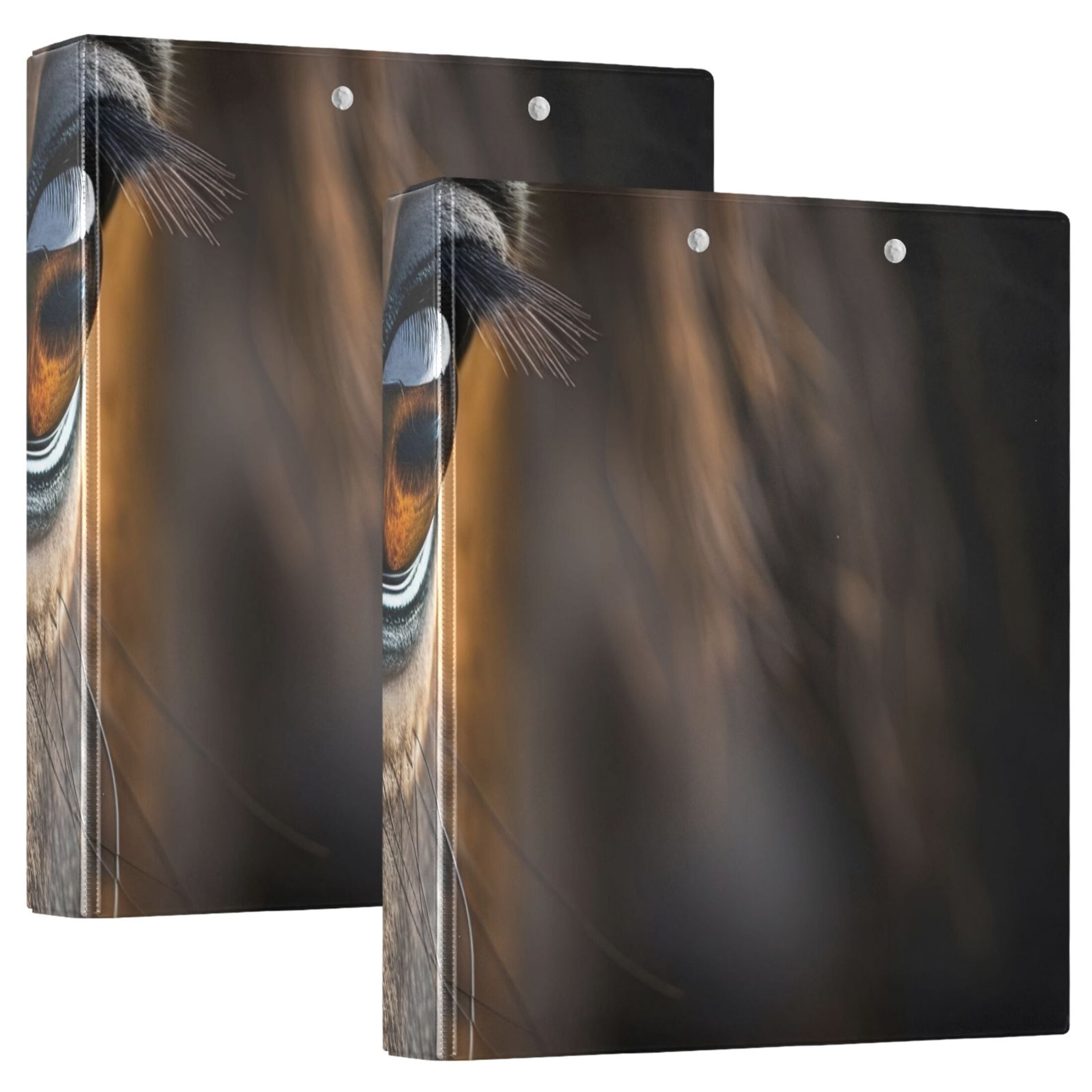 Horse Eye 3 Ring Binders 1.5 inch Hardcover File Folders with Interior ...