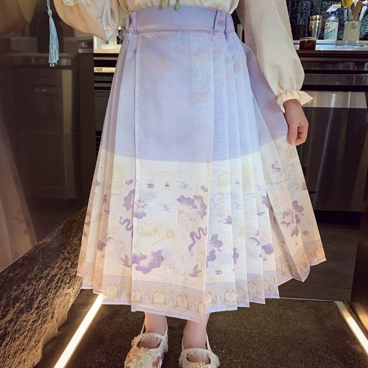 Horse Face Skirt For Girls New Chinese Style 2024 Summer Ancient Suit Thin spring Hanfu Children ...