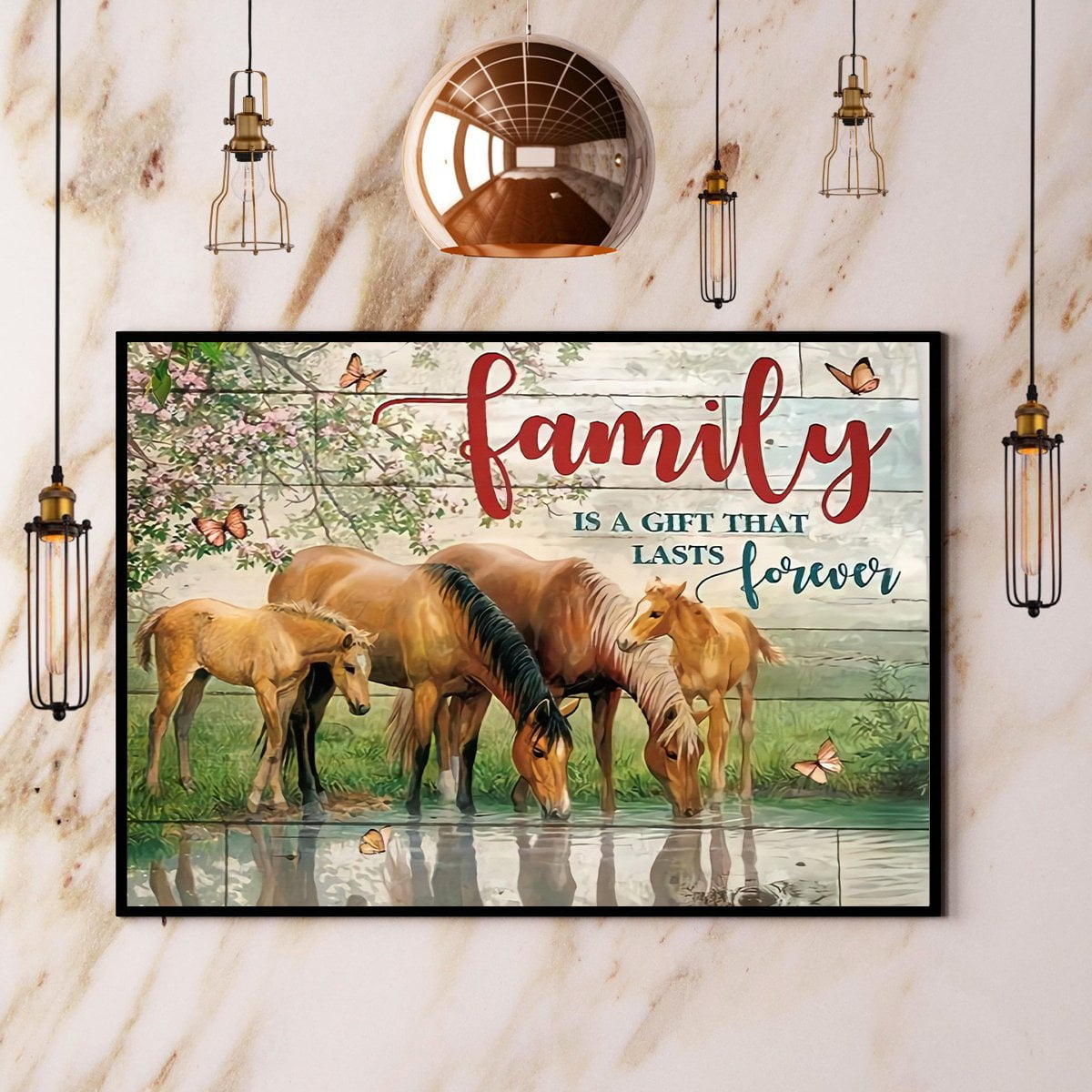 Horse Family Is A Gift That Lasts Forever Paper Poster No Frame Matte ...