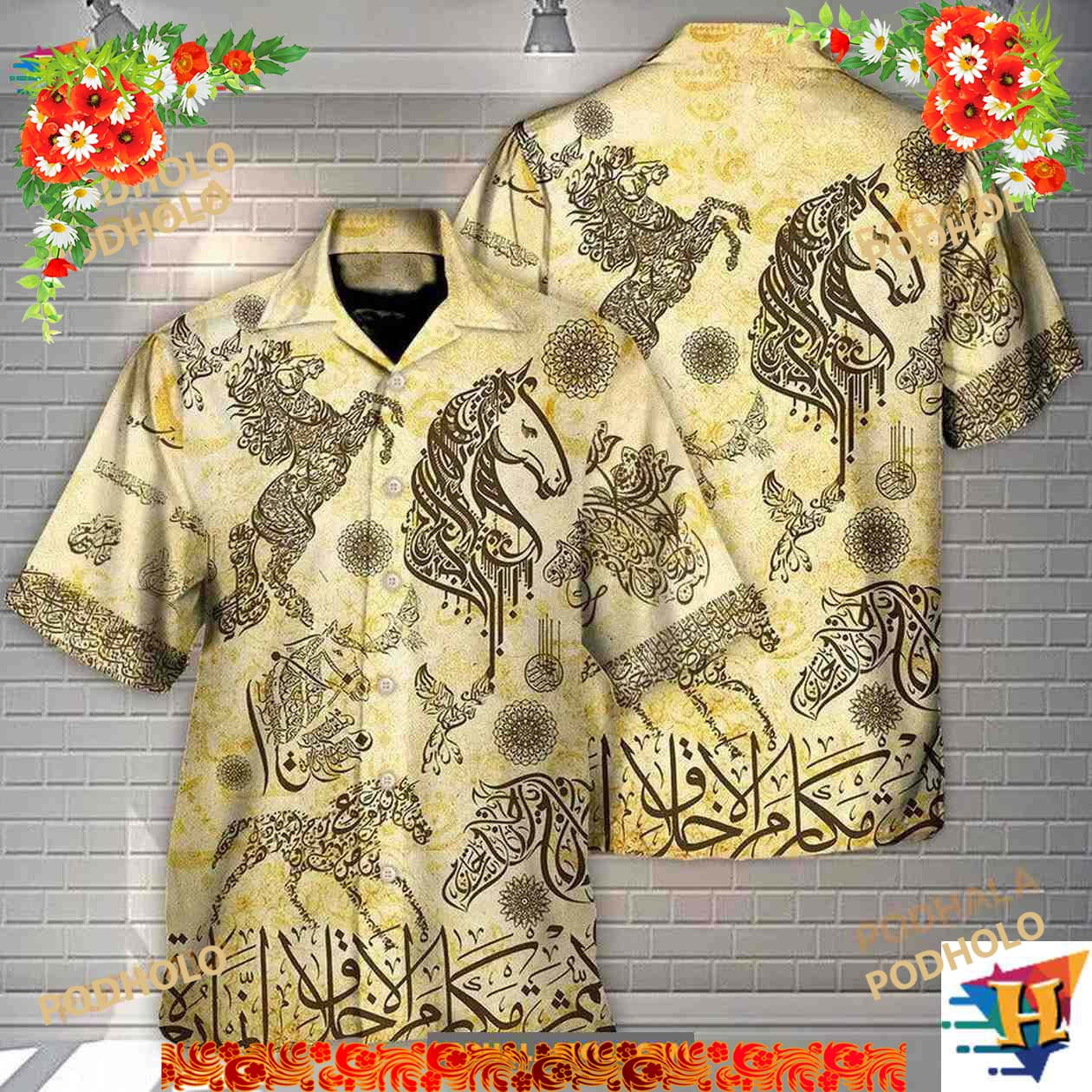 Horse Fantastic Arabian Horses By Arabic Hawaiian Shirt, Horse Lovers ...