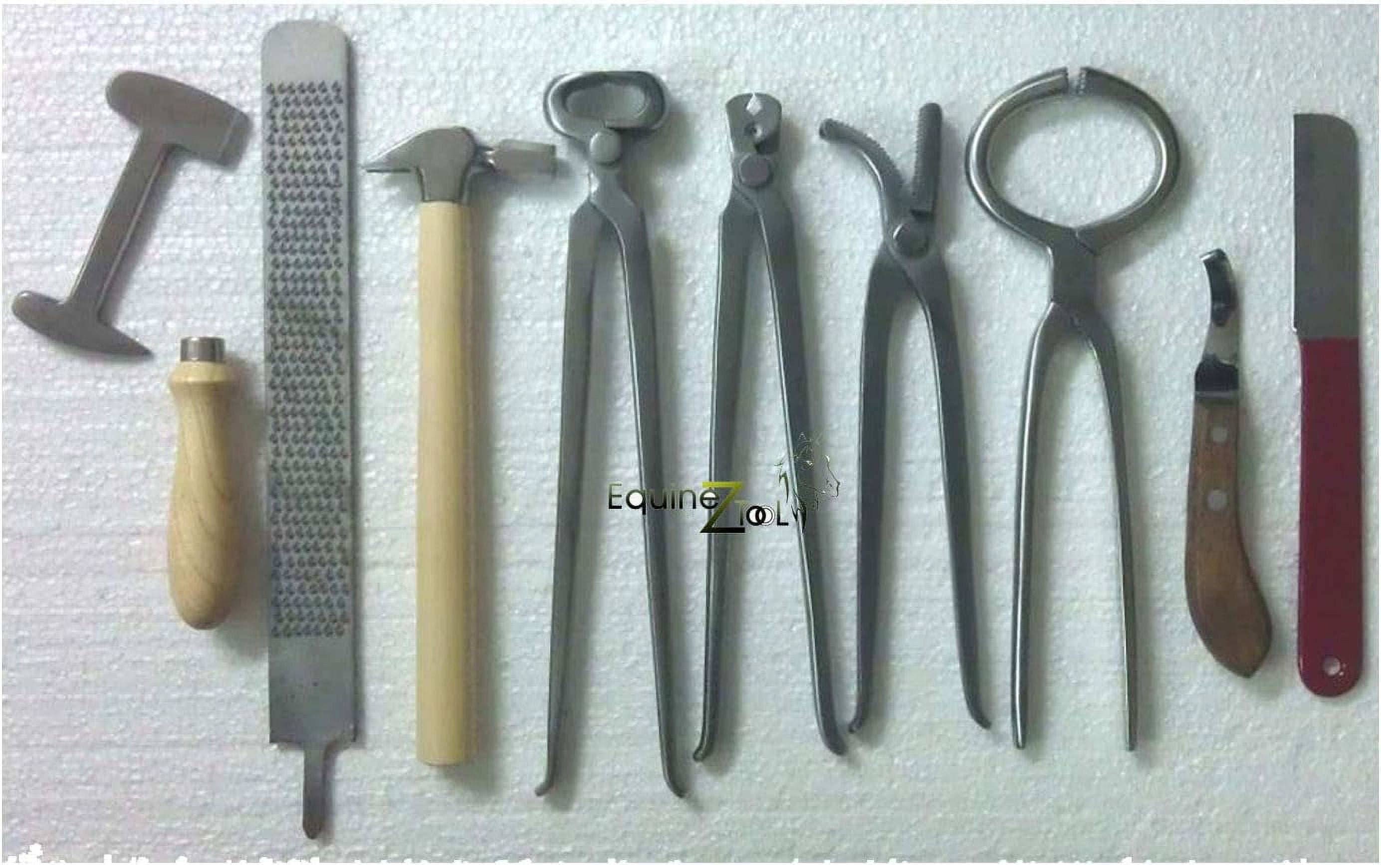 Horse Farrier Tool Kit Grooming 9 Pieces Complete Tools Kit - Walmart.com