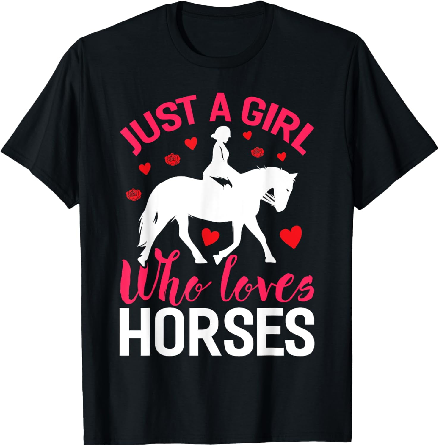 Horse Girl Just A Girl Who Love Horses T-Shirt - Walmart.com