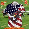 Horse Hawaiian Shirt Racing Horse American Flag Hawaii Aloha Shirt ...