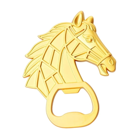 Horse Head Bottle Opener with Strong Magnet, Alloy Metal Wall Decor for ...
