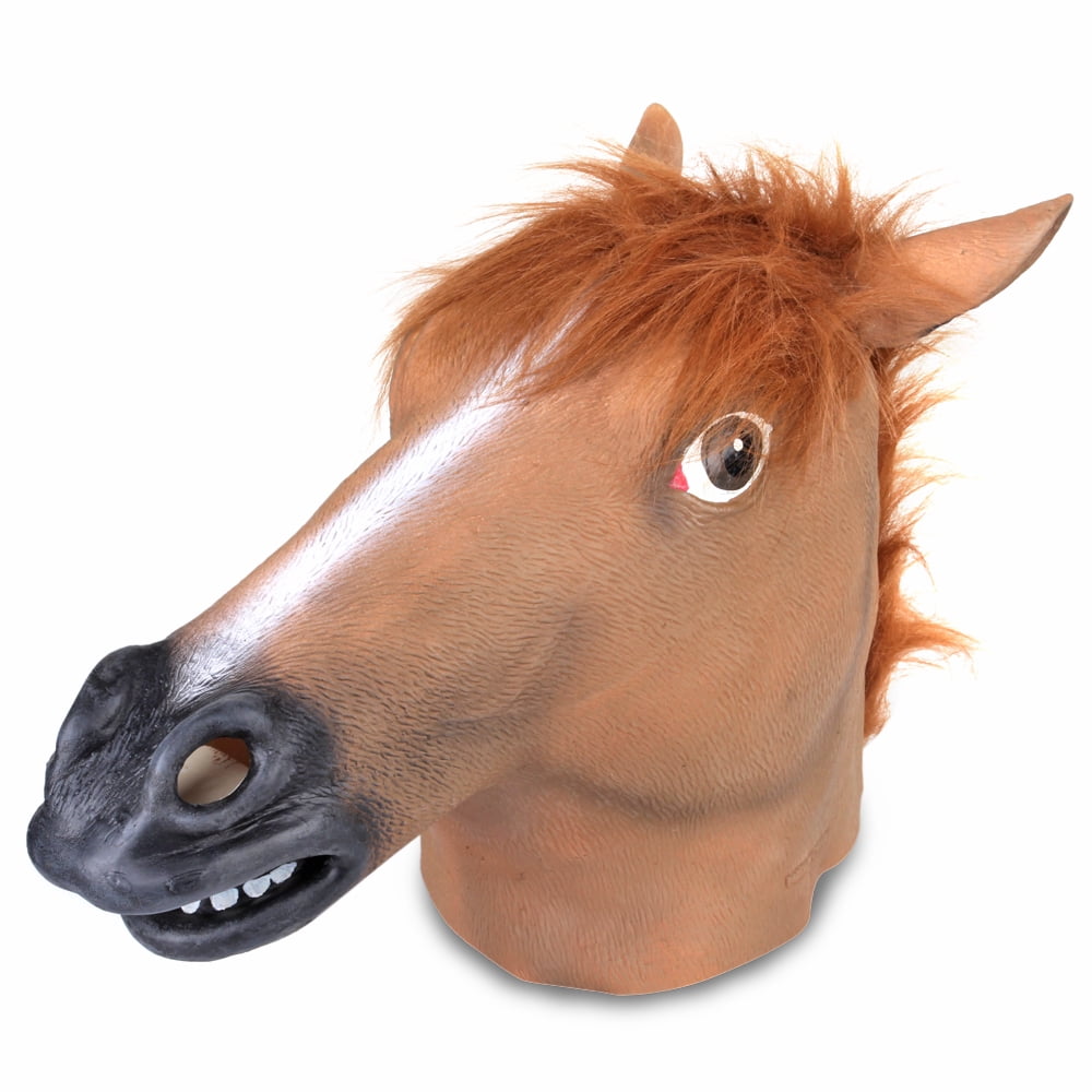 Horse Head Mask Full Head Novelty Creepy Animal Costume Decoration ...