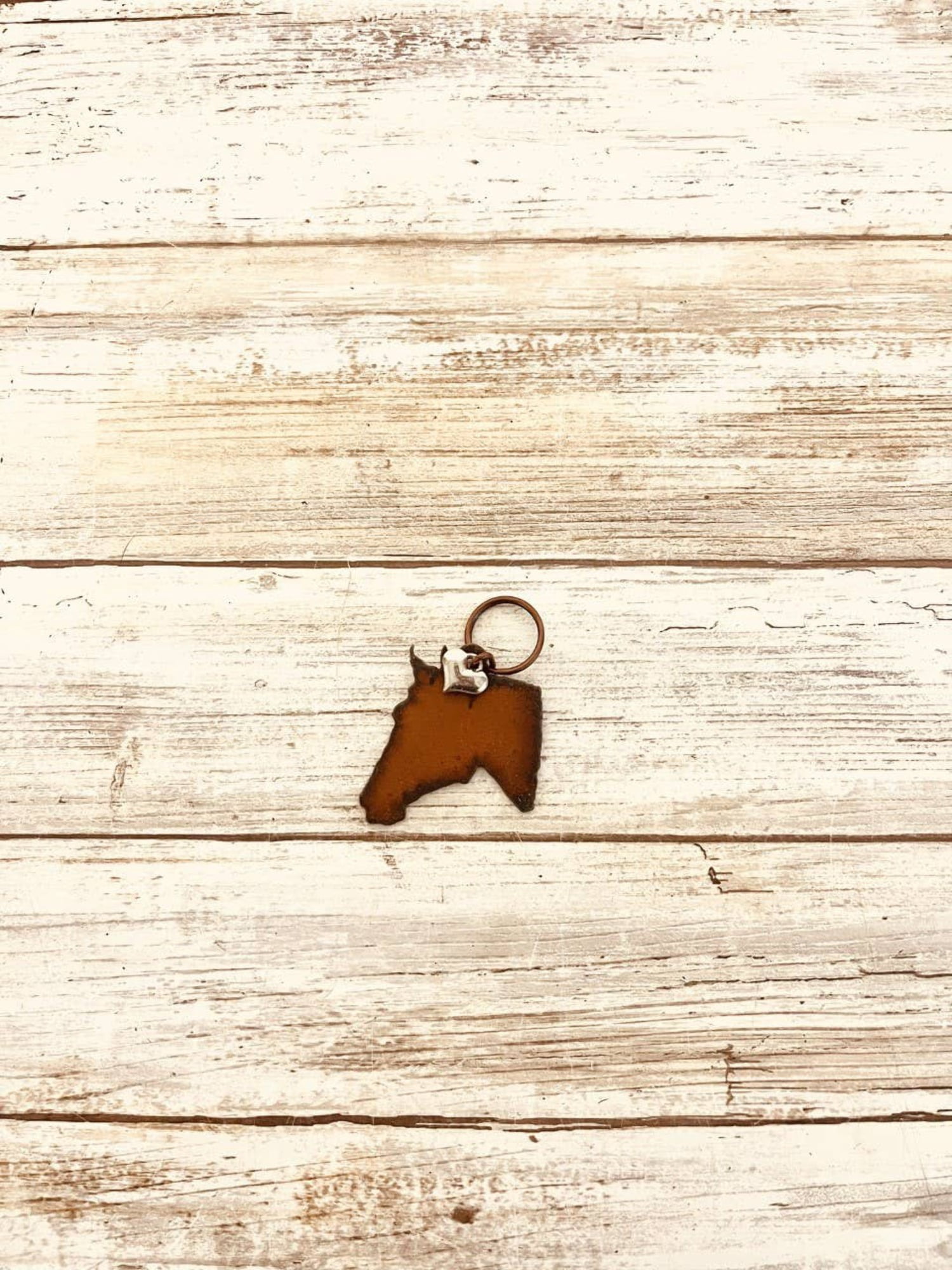 Horse Head Western Rustic Metal Key Chain - Walmart.com