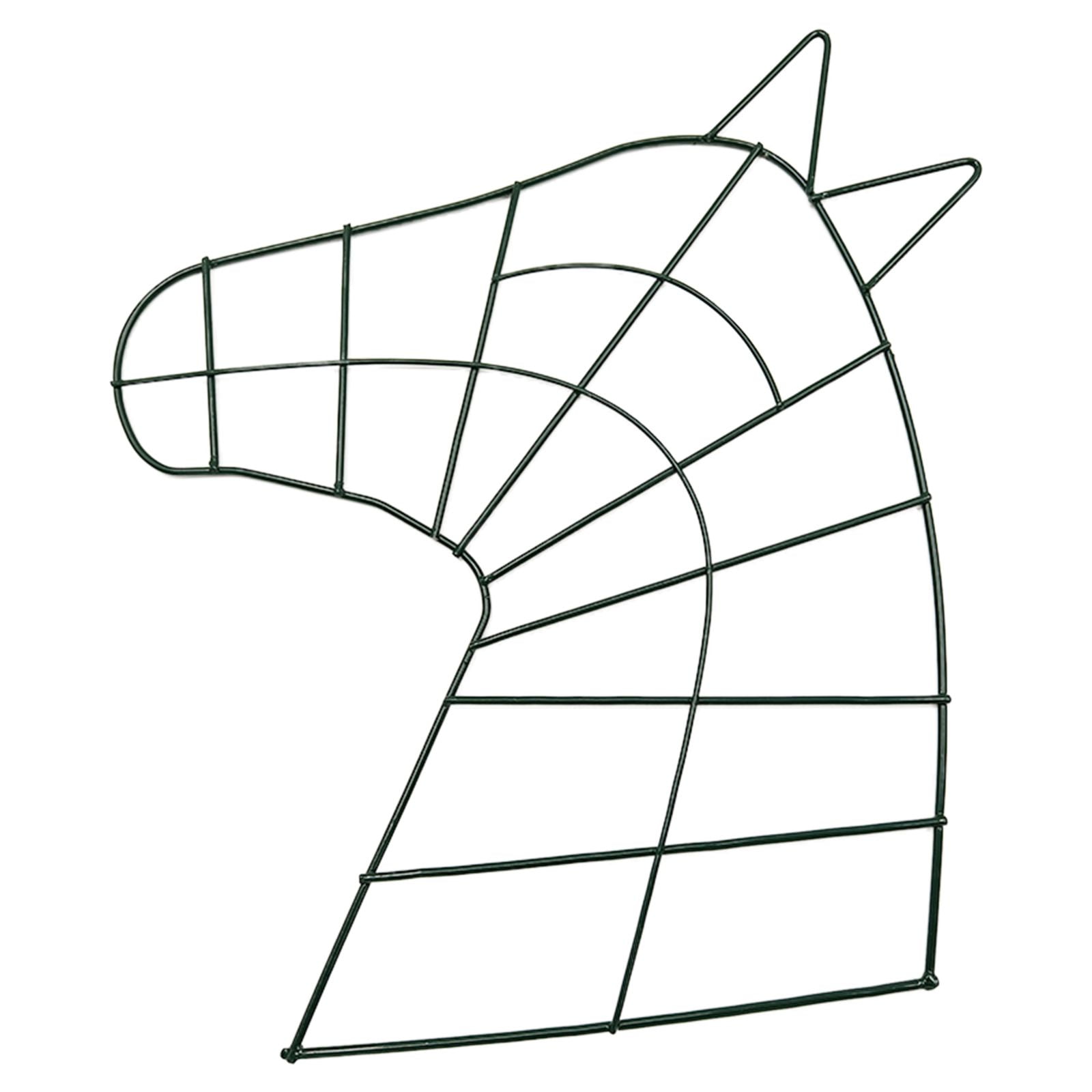 Horse Head Wire Wreath Frame,Horse Head Wire Wreath Frame Metal Floral ...