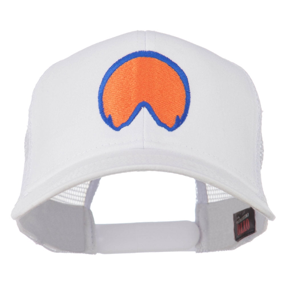 Horse Hoof Mascot Embroidered Mesh Back Cap - White OSFM - Walmart.com