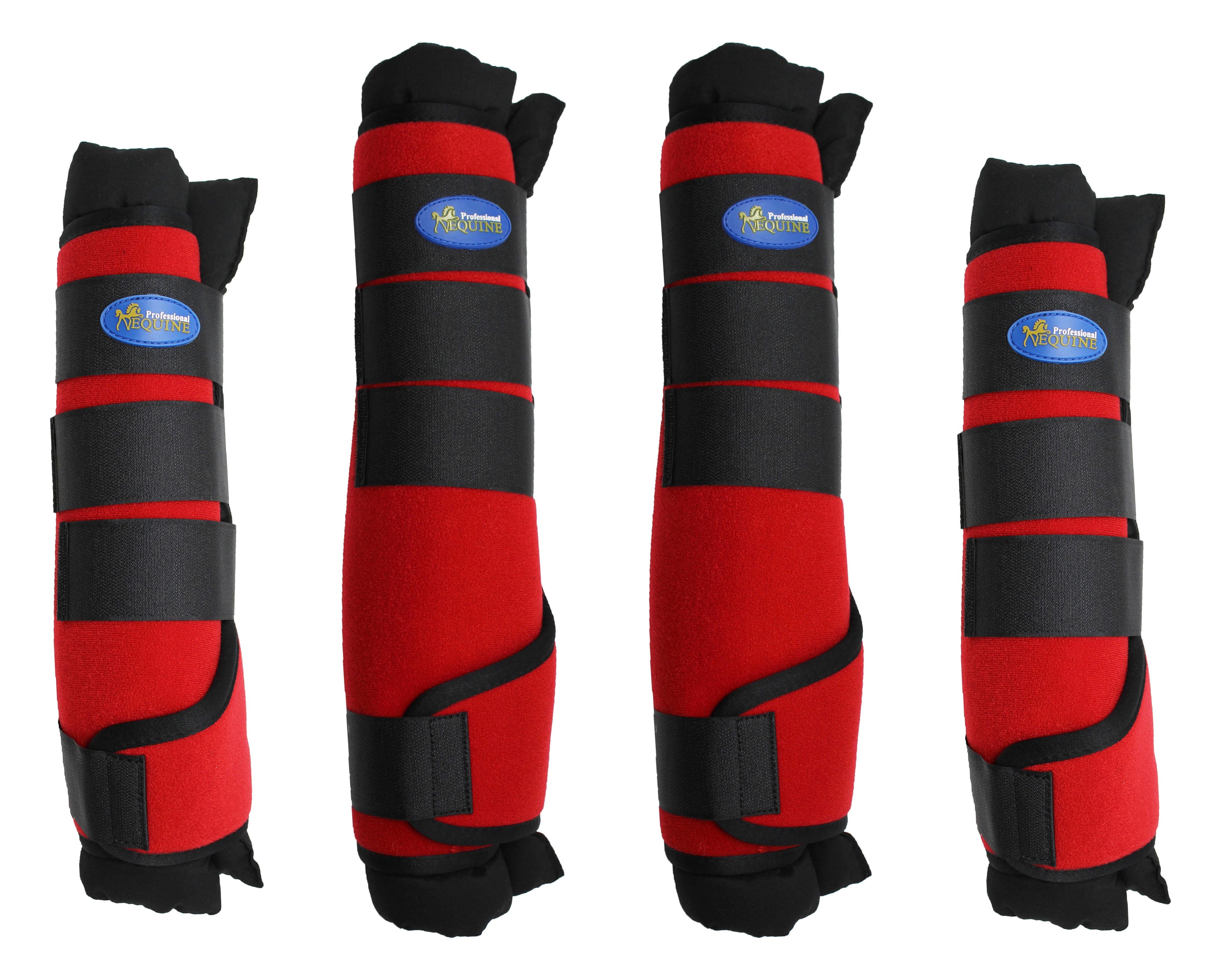 Horse Horse 4-Pack Leg Care Stable Shipping Neoprene Boot Wraps Red ...