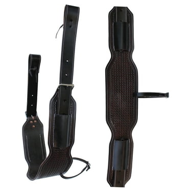 Horse Western Floral Tooled Leather Rear Flank Back Saddle Cinch w ...