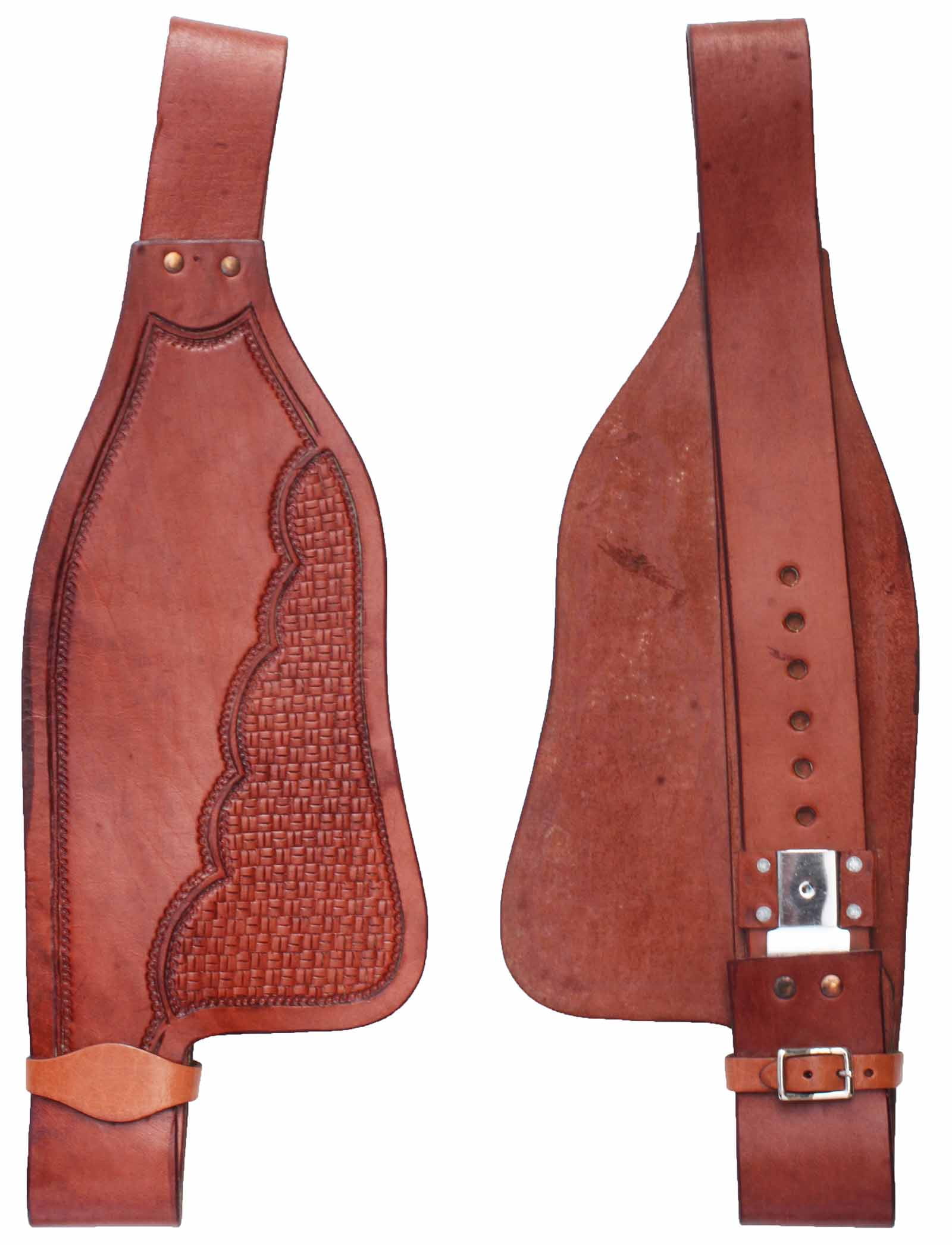 Horse Horse Western Adult Tooled Oiled Tan Leather Replacement Saddle ...