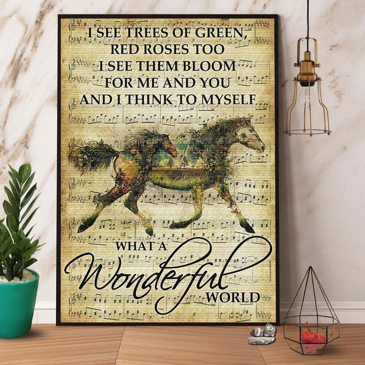 Horse I See Trees Of Green Red Roses Too And What A Wonderful World ...