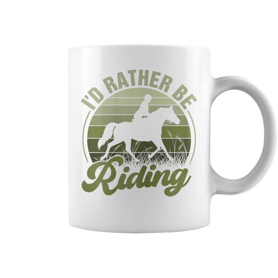 Horse Id Be Riding Equestrian N Girl Coffee Mugs - Walmart.com