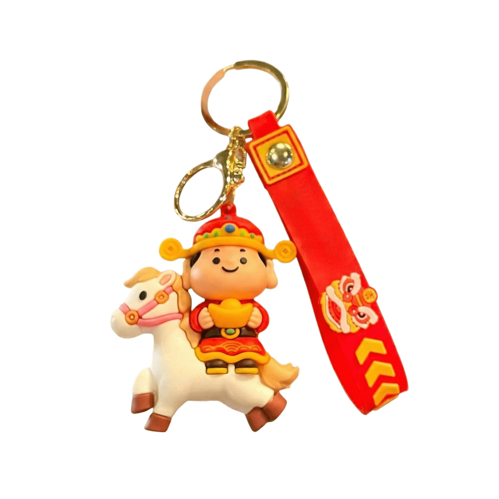 Horse Keychain 2026 Chinese Year Of The Horse Caishen Wealth Silicone ...