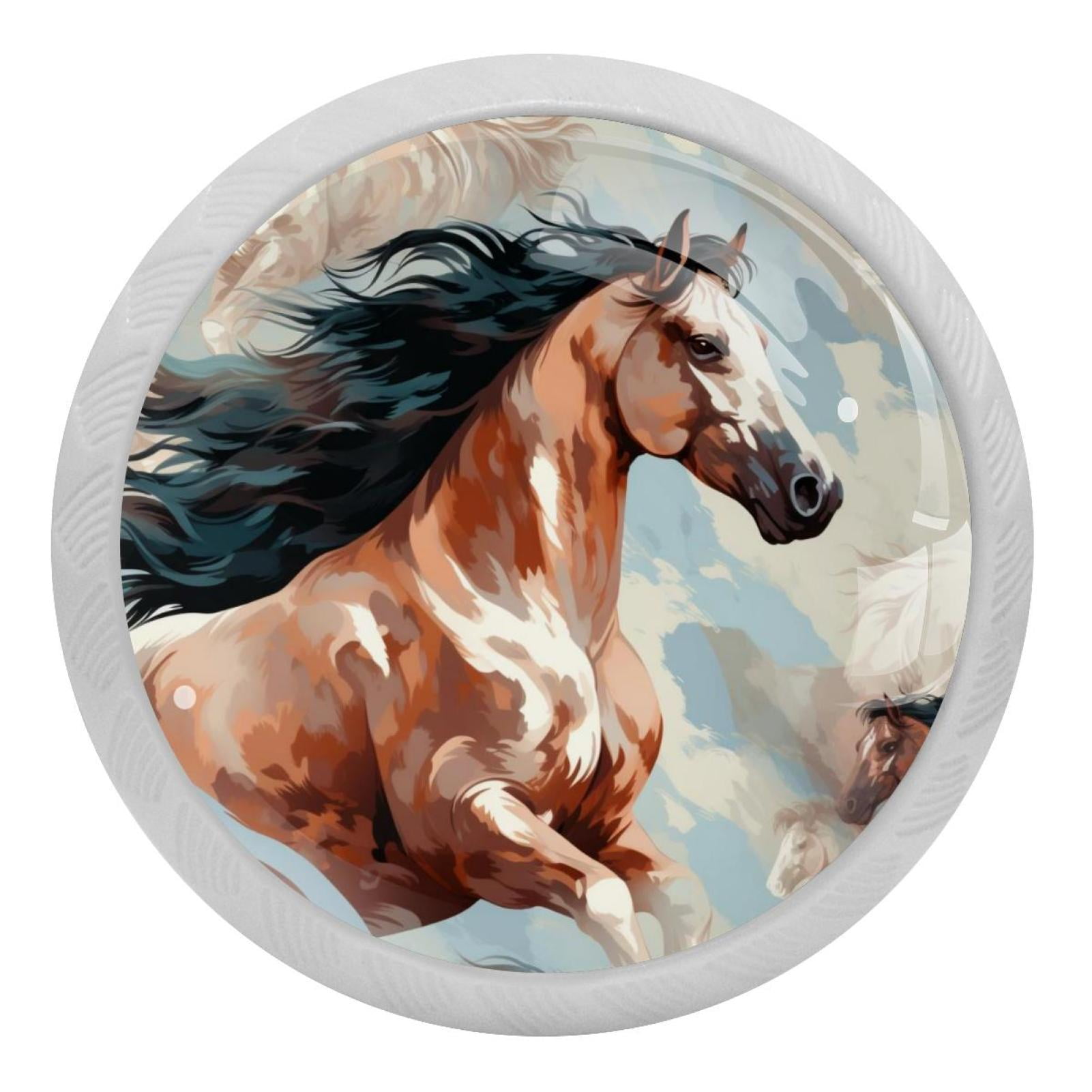 Horse Kitchen Hardware: Fluorescent Drawer Pulls - Round 4-Pack, Glow ...