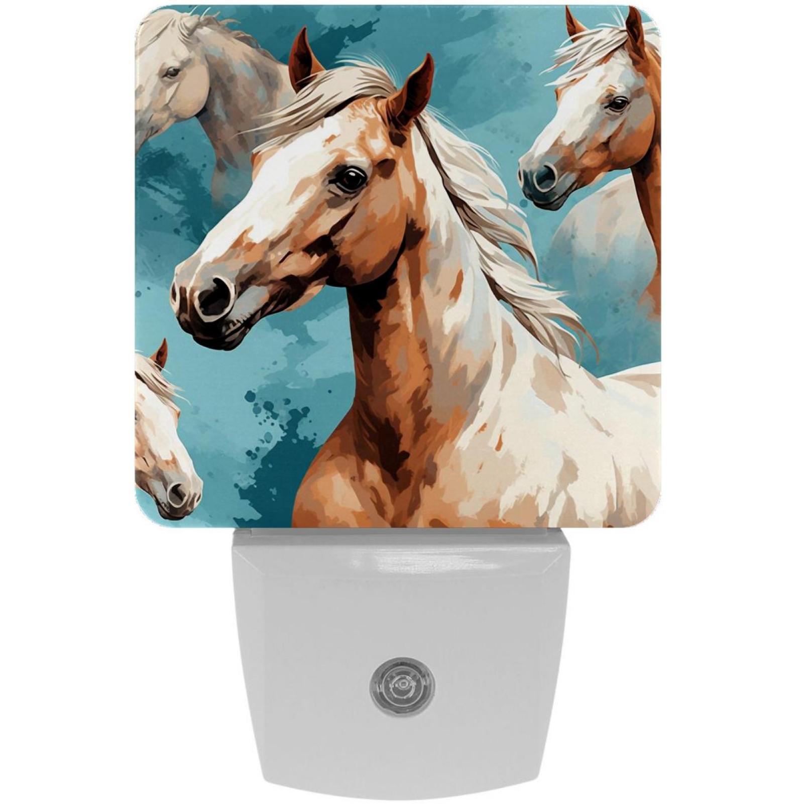 Horse LED Square Night Lights - Elegant and Energy Efficient Lighting ...