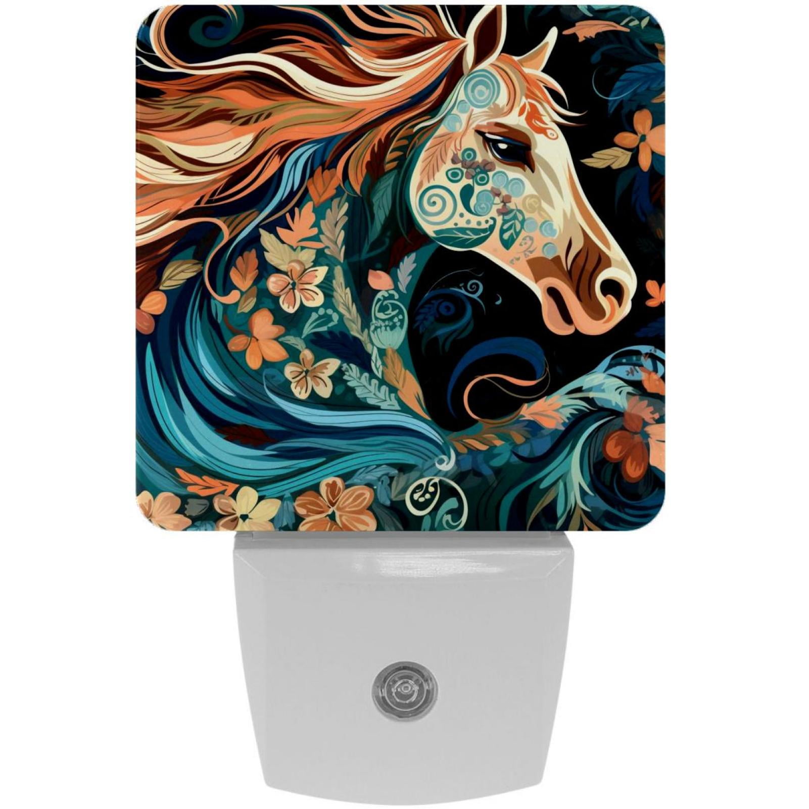 Horse LED Square Night Lights - Energy Efficient & Elegant Decorative ...