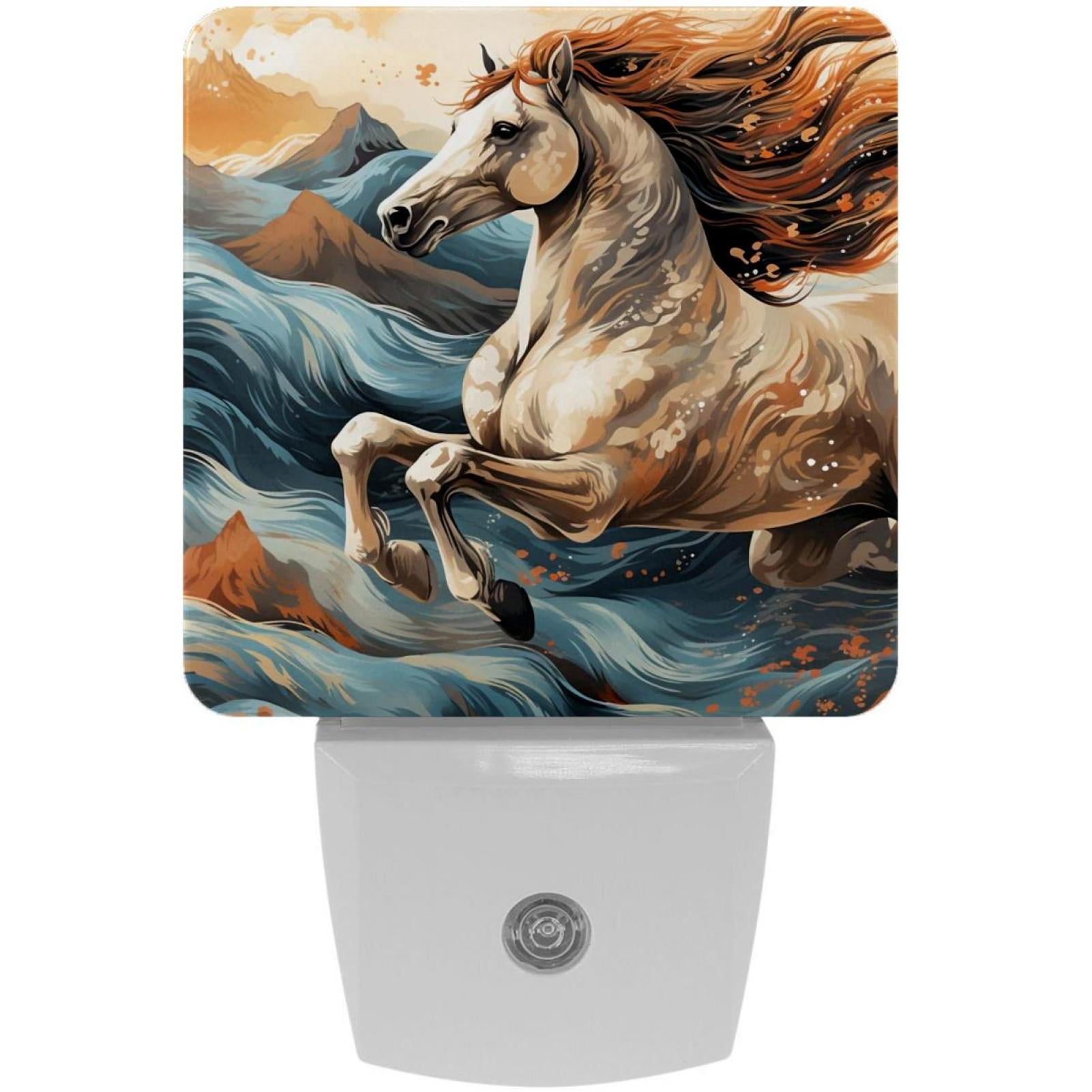 Horse LED Square Night Lights - Energy Efficient and Stylish Bedroom ...