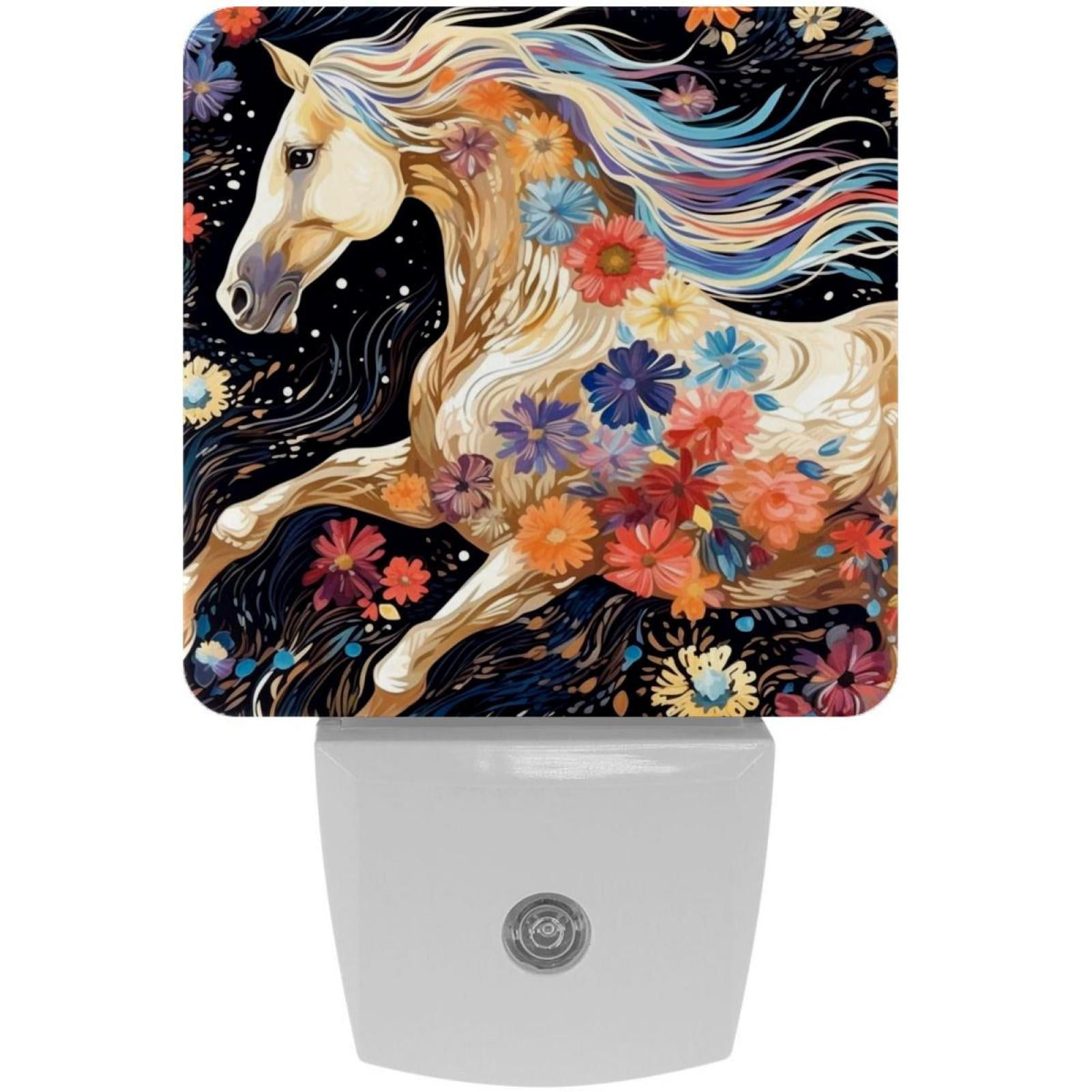 Horse LED Square Night Lights- Modern and Energy Efficient Bedside ...