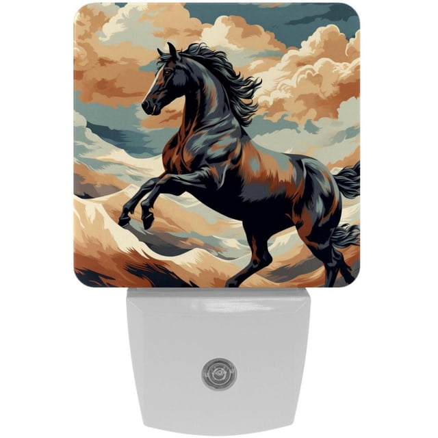 Horse LED Square Night Lights - Modern and Versatile Plug-in Lighting ...