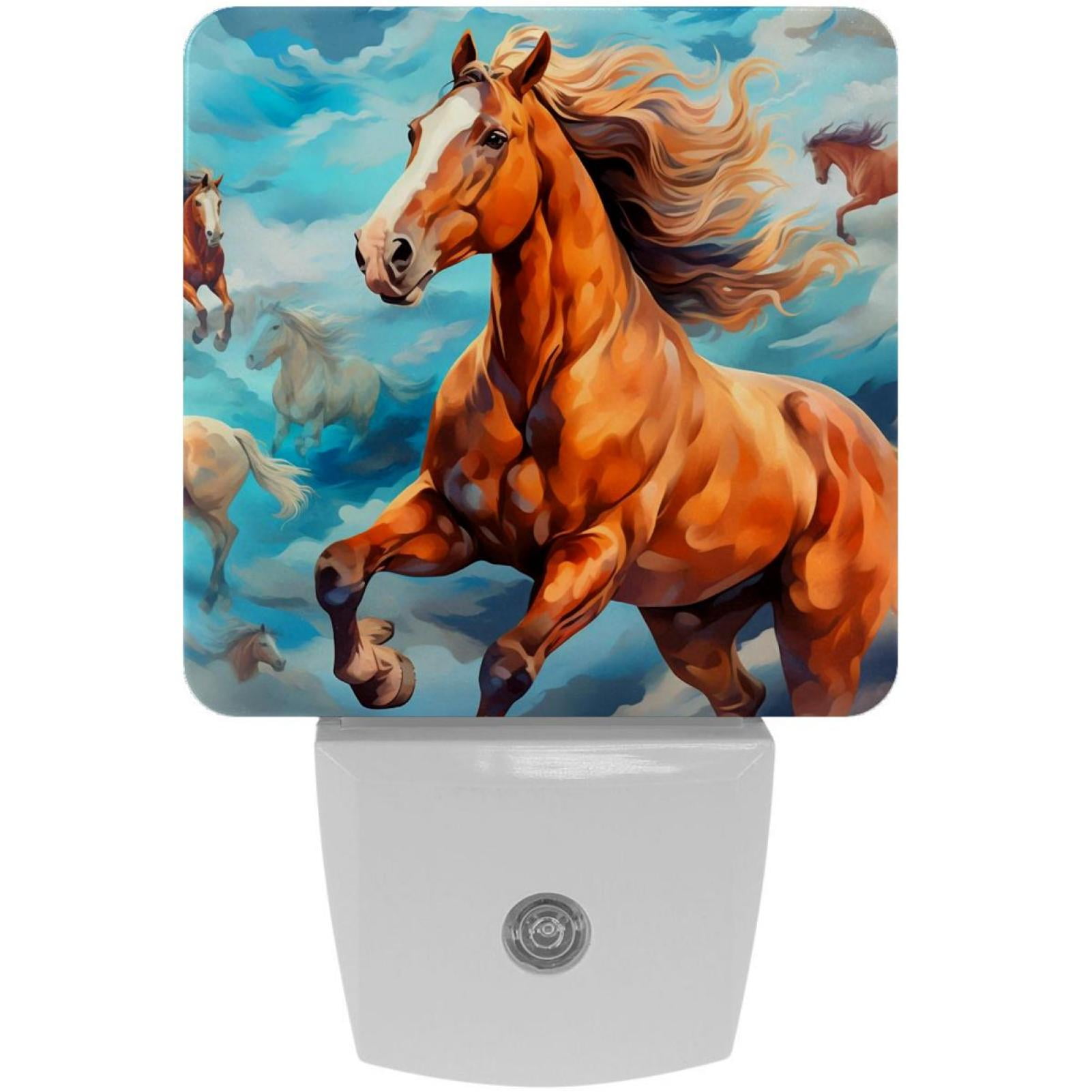 Horse LED Square Night Lights - Small and Bright Illumination for Your ...