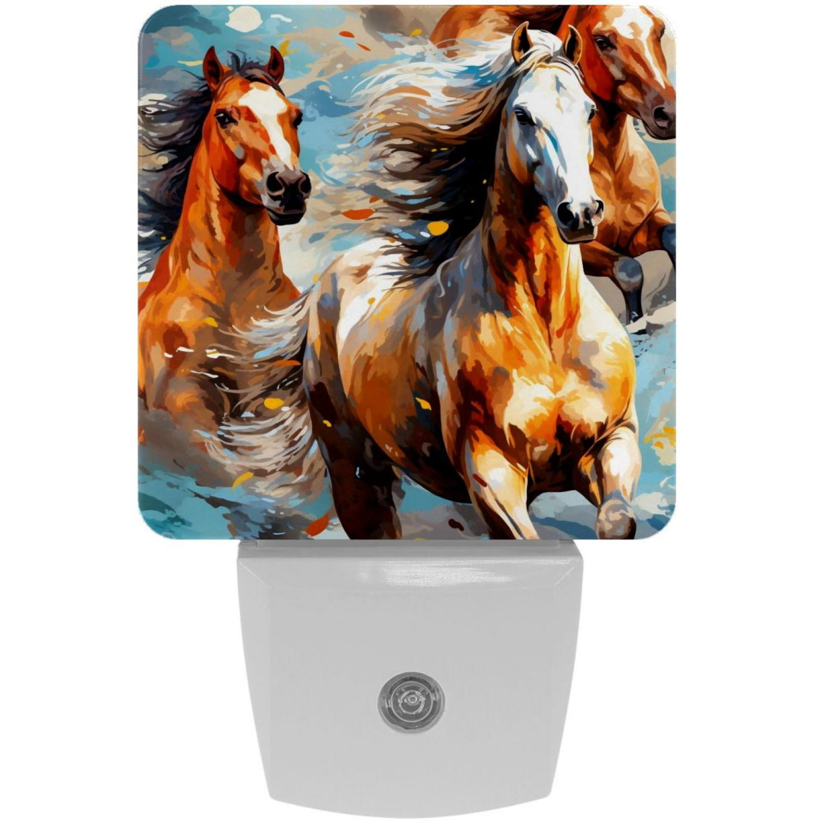 Horse LED Square Night Lights - Stylish and Energy-Efficient Room ...