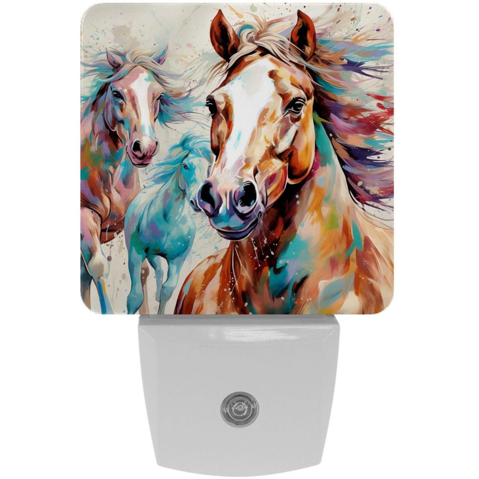 Horse LED Square Night Lights - Stylish and Functional Nightlight for ...