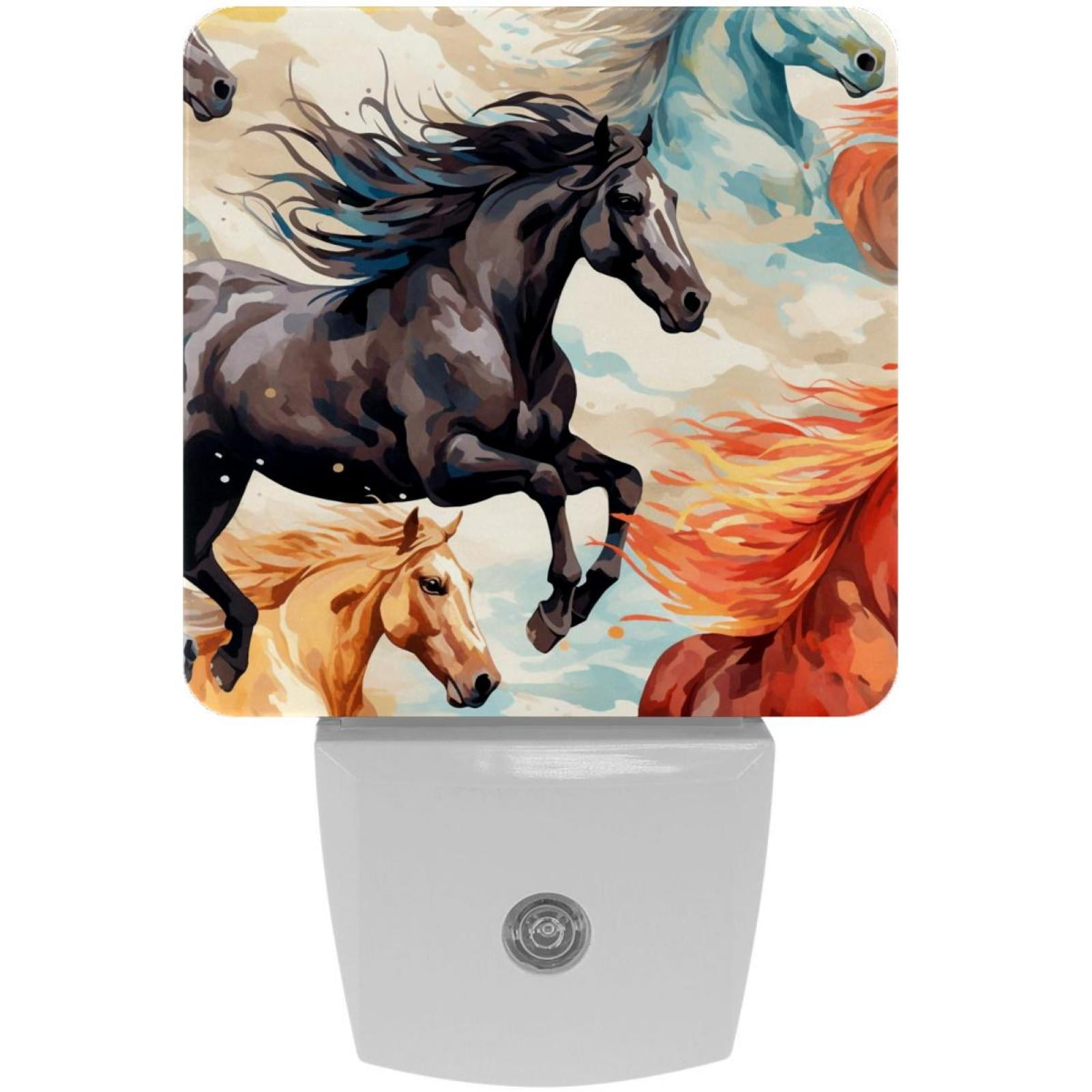 Horse LED Square Night Lights for a Bright and Stylish Ambiance - Ideal ...