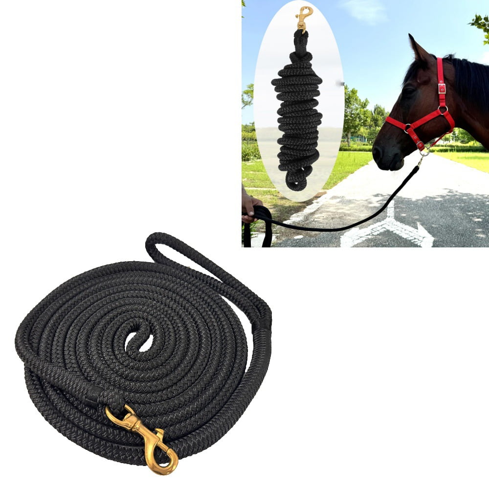 Horse Lead Rope, Double Braided Nylon Horse Lead Line, Lead Rope for ...