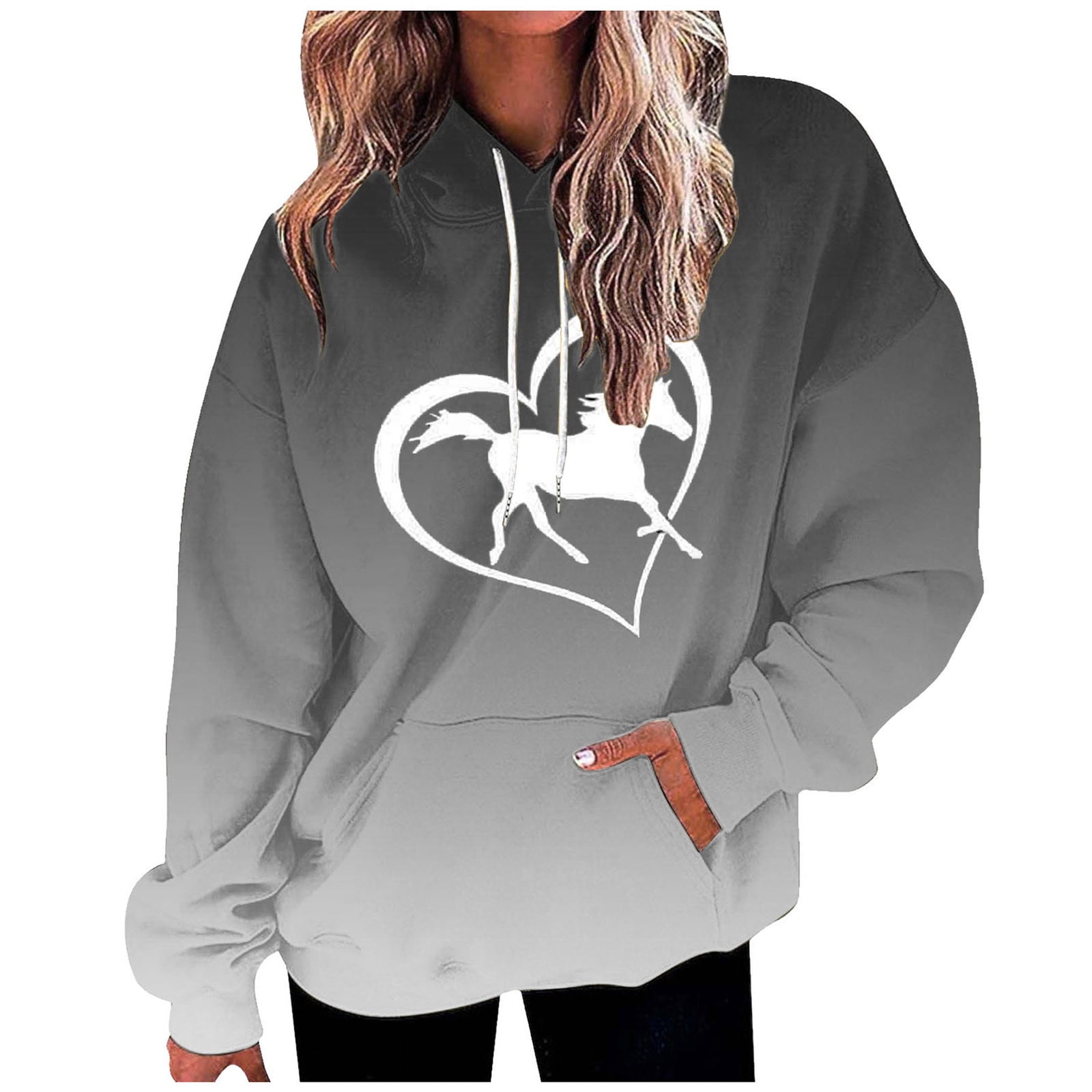 Horse Lover Hoodie for Teen Girls & Women Who Love Horses Pullover ...