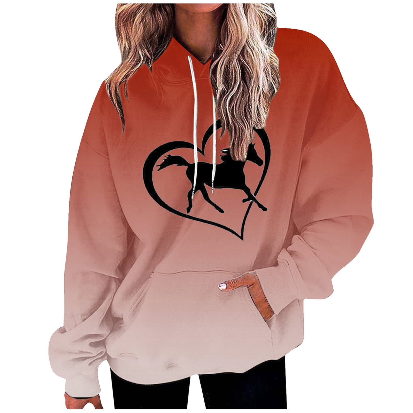 Horse Lover Hoodie for Teen Girls & Women Who Love Horses Pullover ...