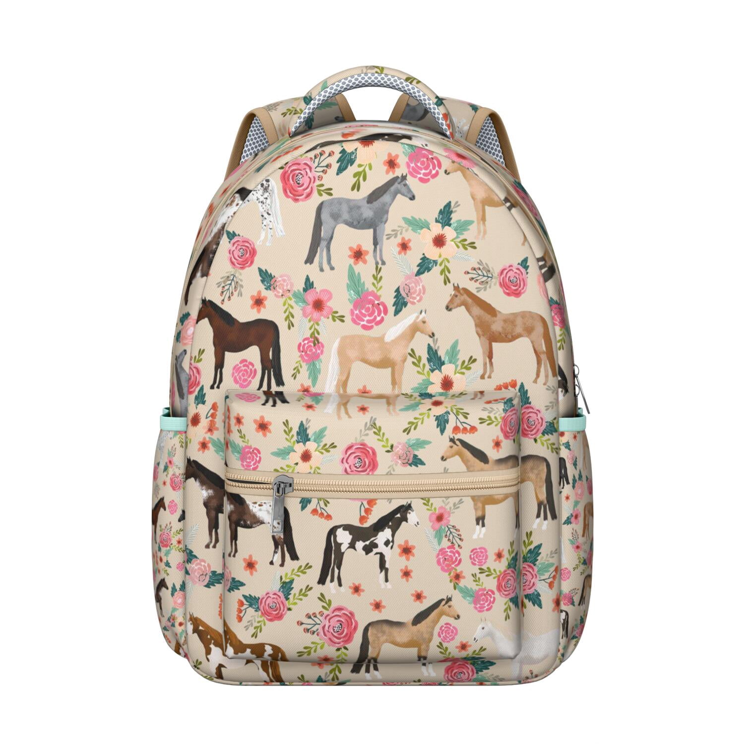 Horse Lover's Dream Backpack - Waterproof School Bag with Mustang ...