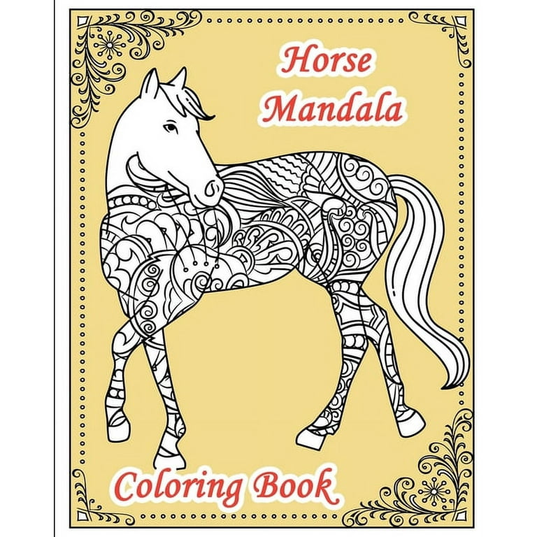 coloring book pages of horses