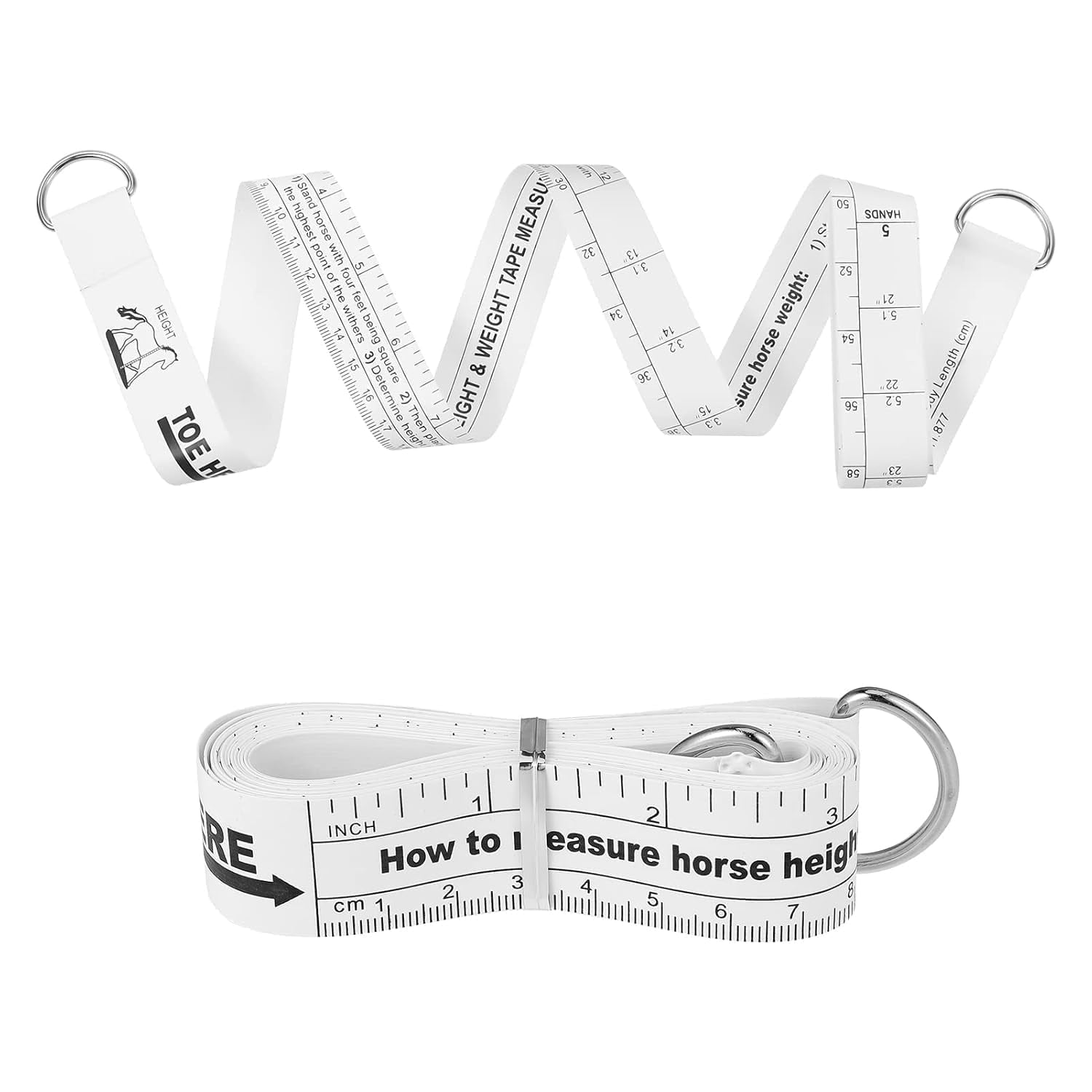 Horse Measuring Tape for Height and Weight 250cm or 8.2ft Horse Weight ...
