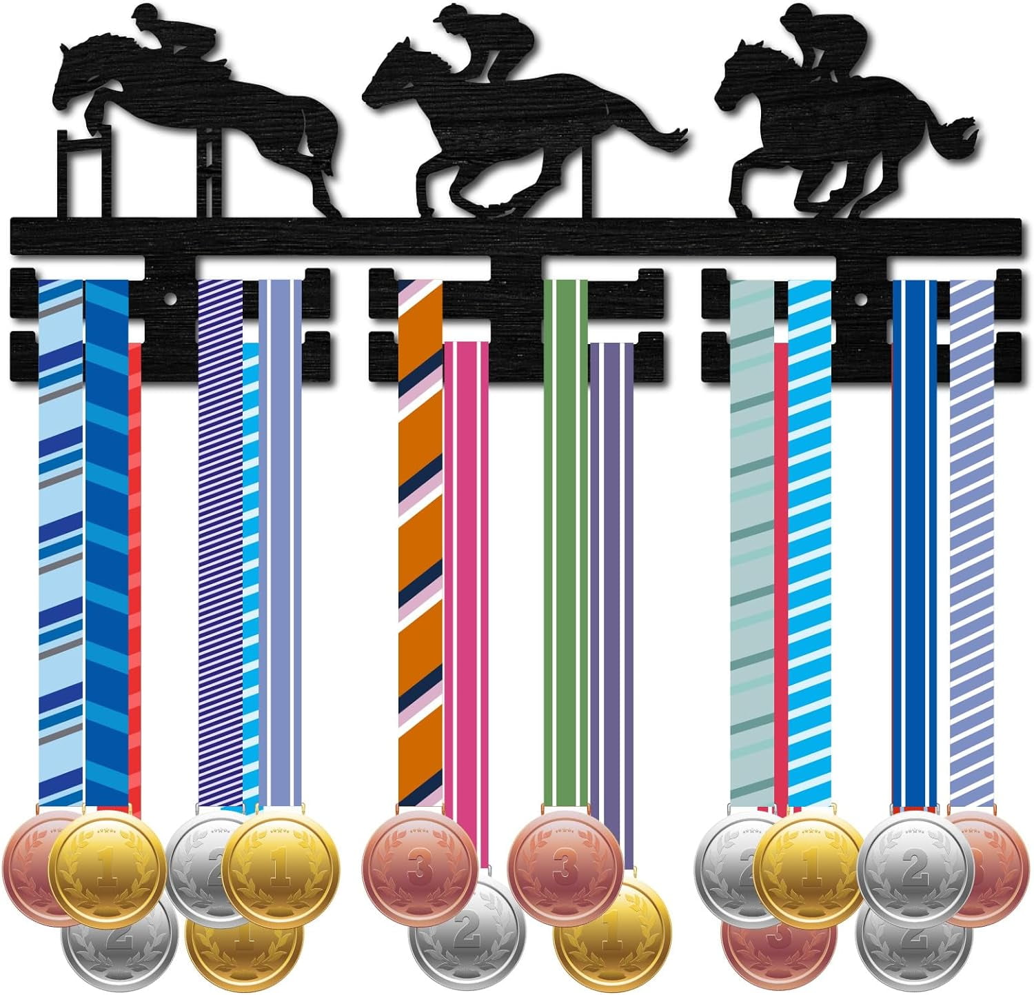 Horse Medal Hanger Display Medal Holder Equestrian Horsemanship Sports ...