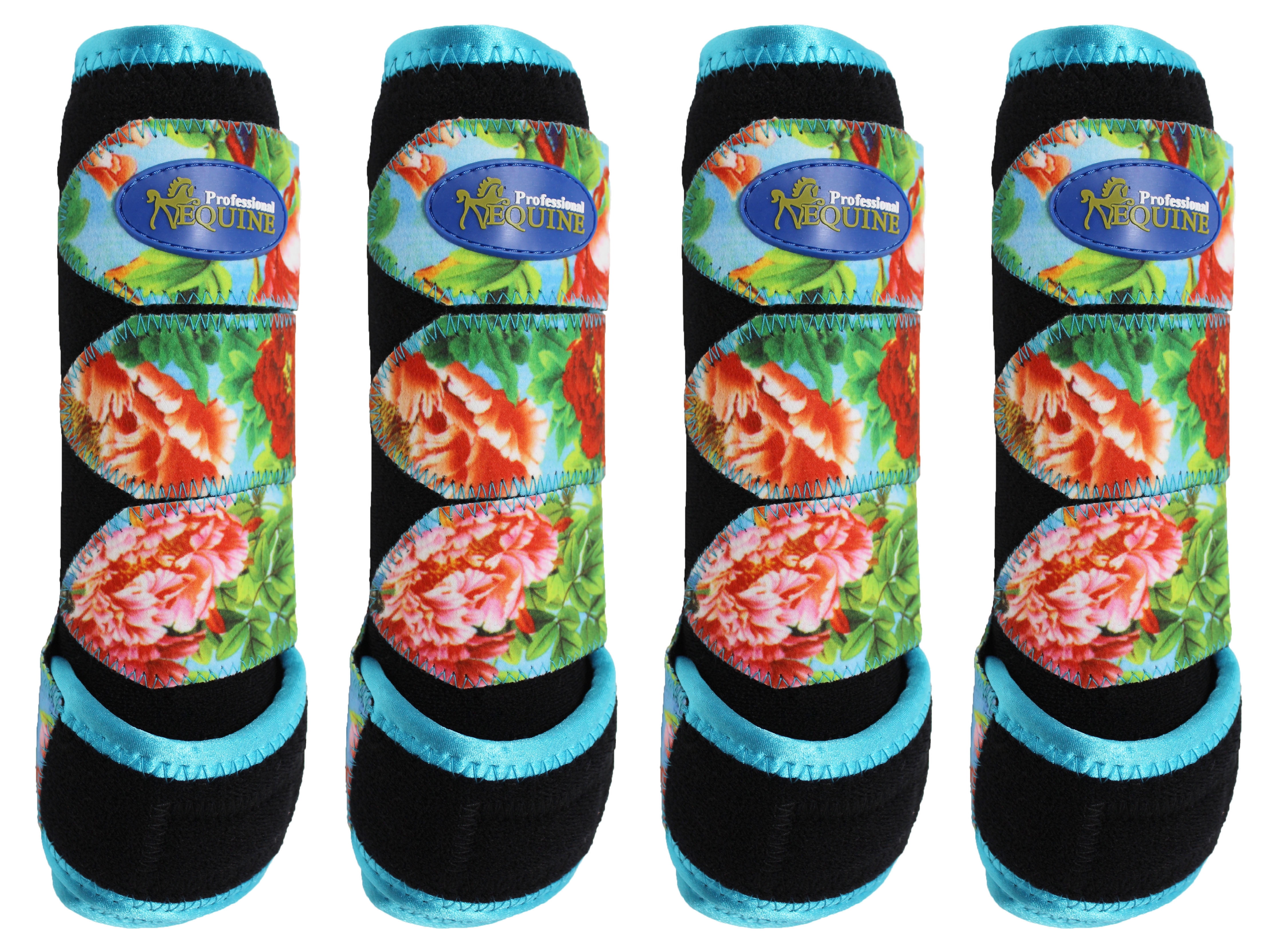 Horse Medium 4-Pack Professional Equine Sports Medicine Splint Boots ...