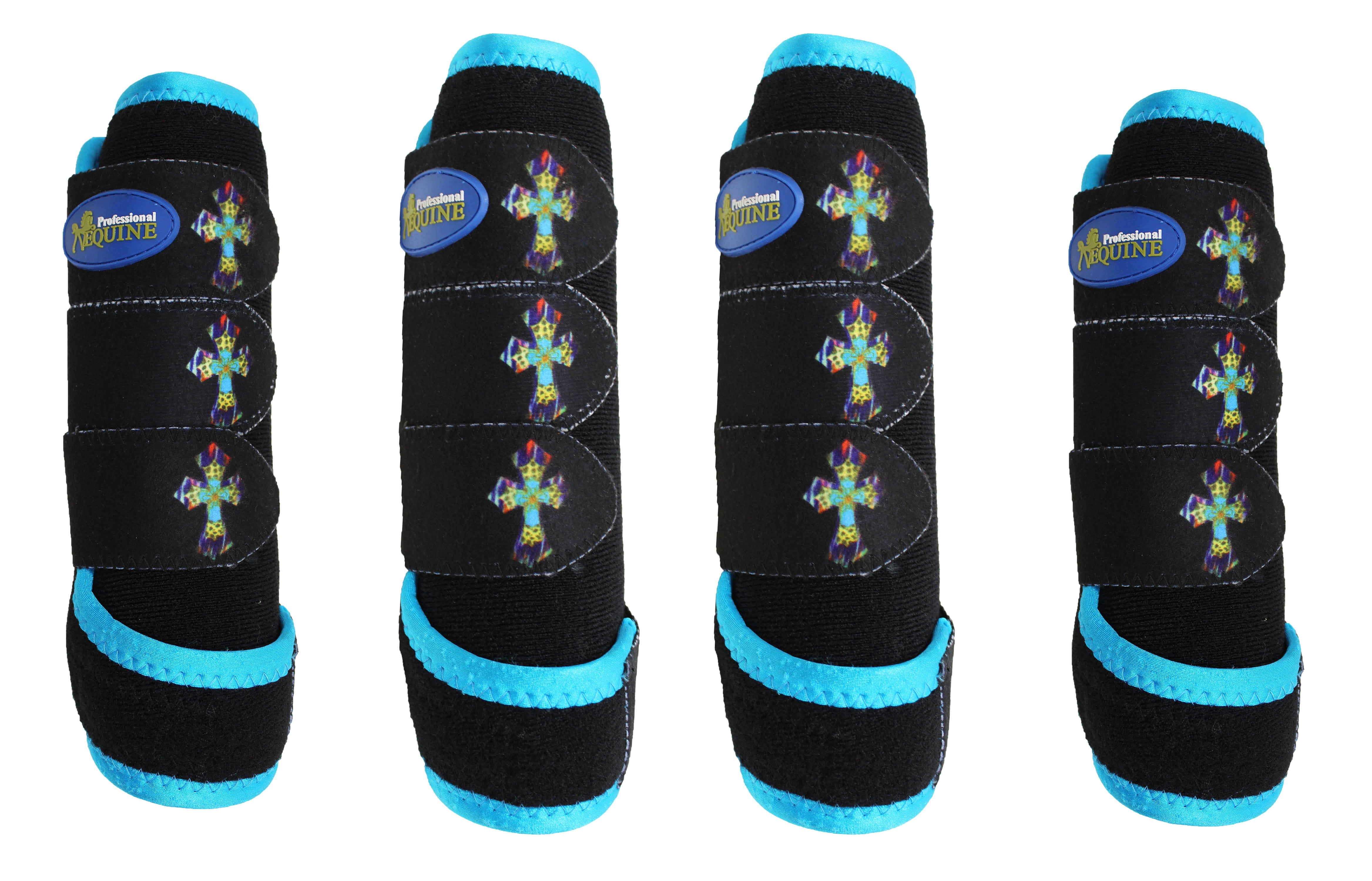 Horse Medium 4-Pack Professional Equine Sports Medicine Splint Boots ...